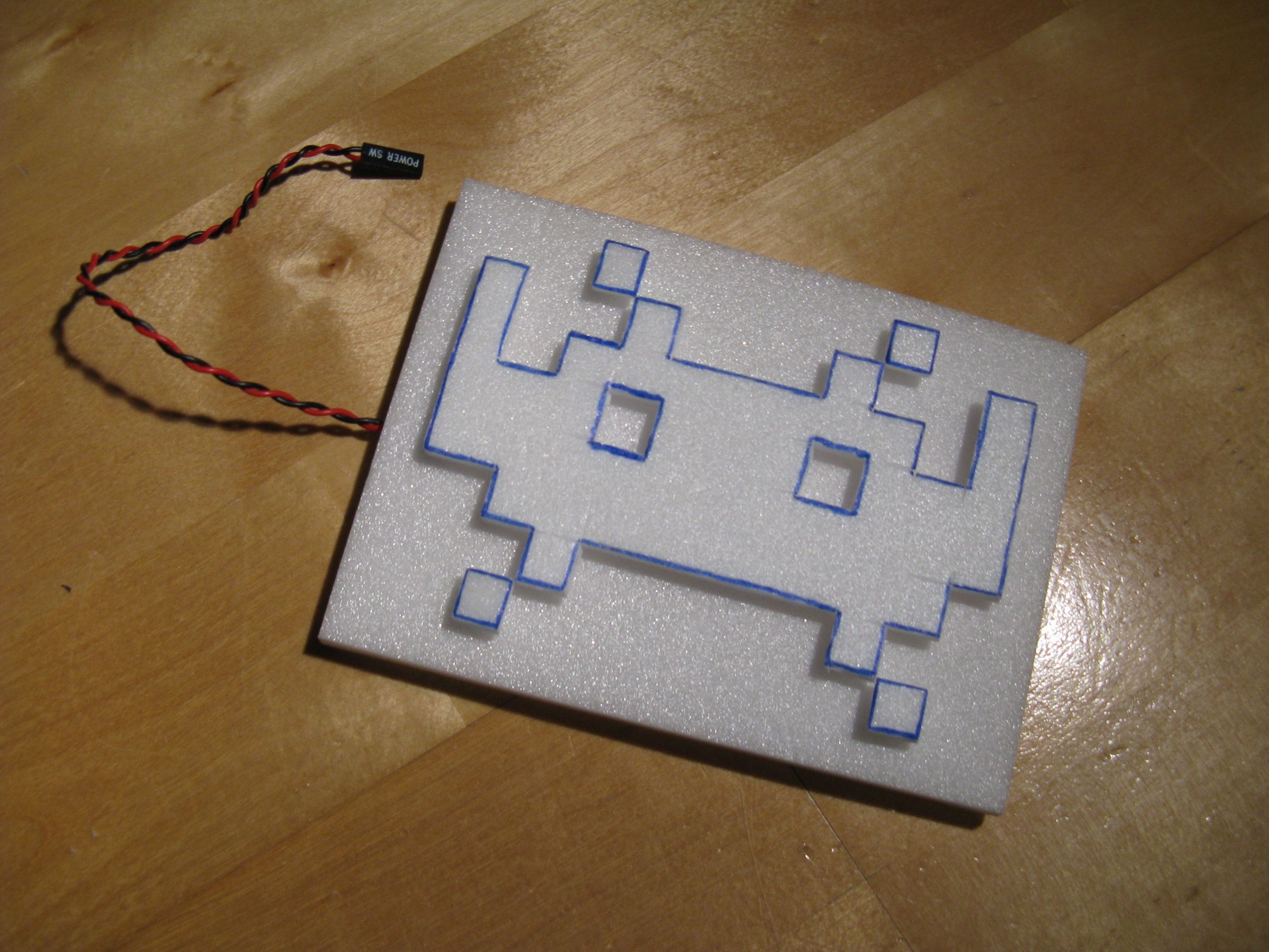 Space Invaders Alien Lamp - Instructables