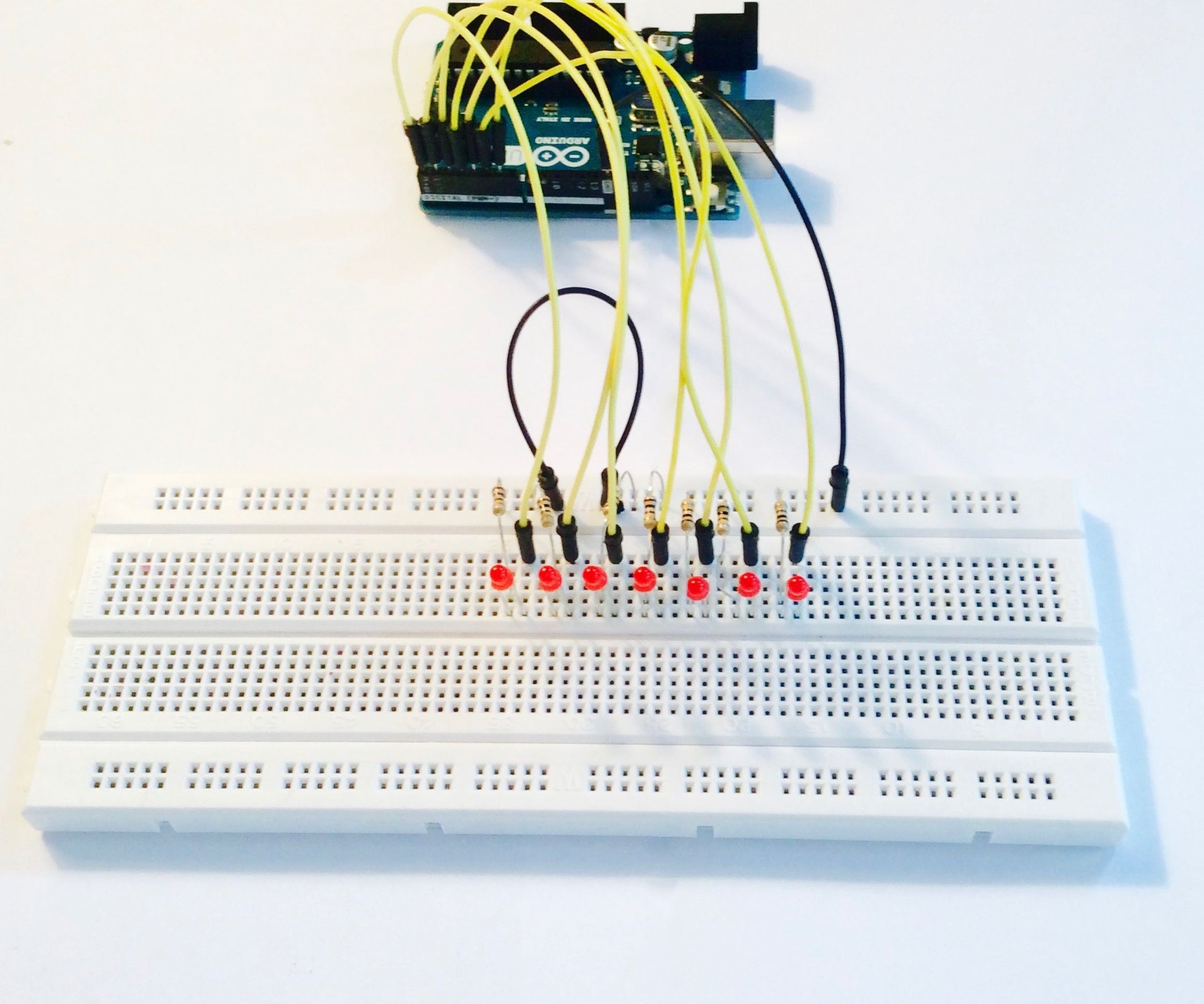 Arduino Cylon Eye 3 Steps With Pictures Instructables