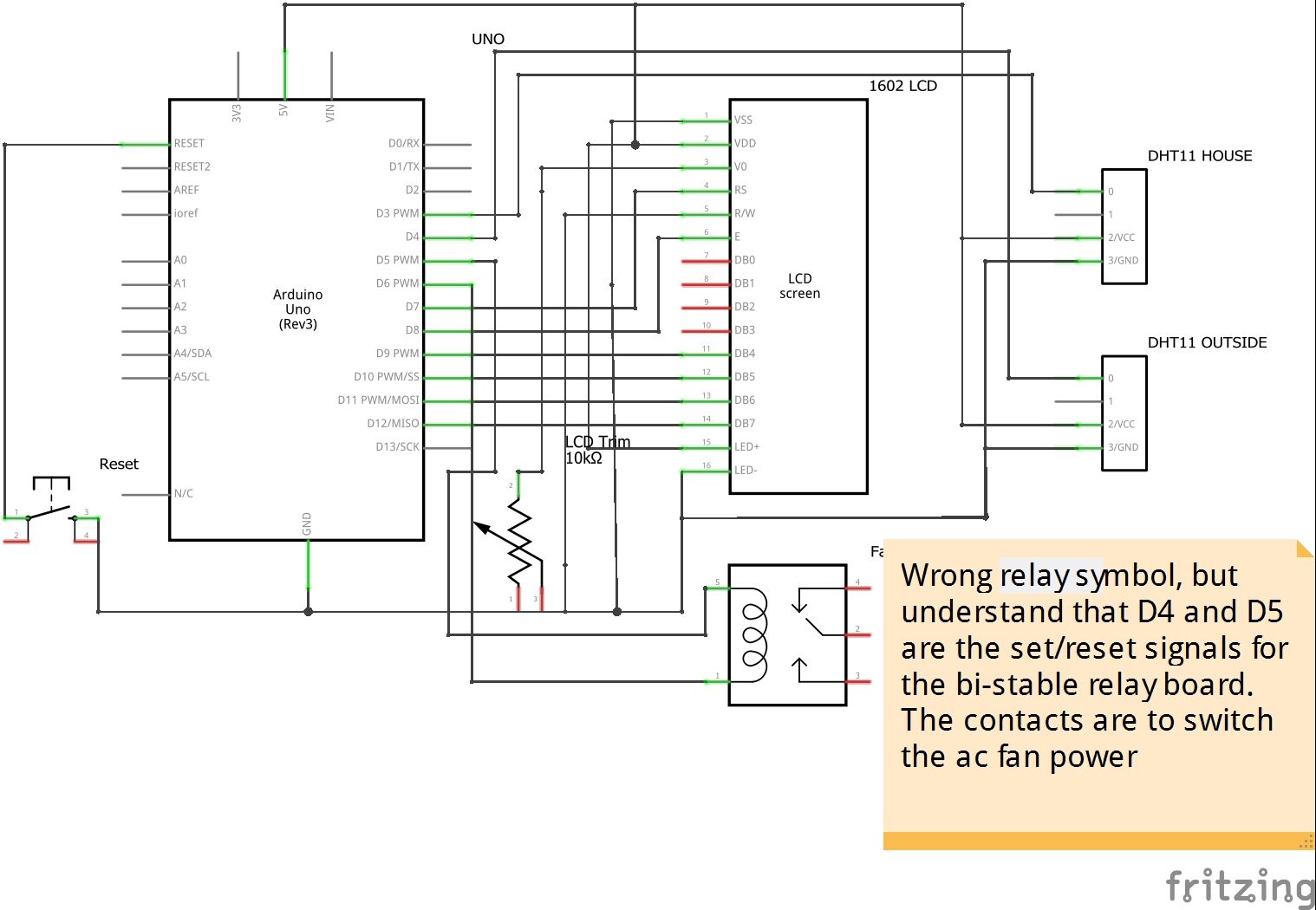 Home Ventilation Fan Controller Using an Arduino UNO, and Bi-Stable ...