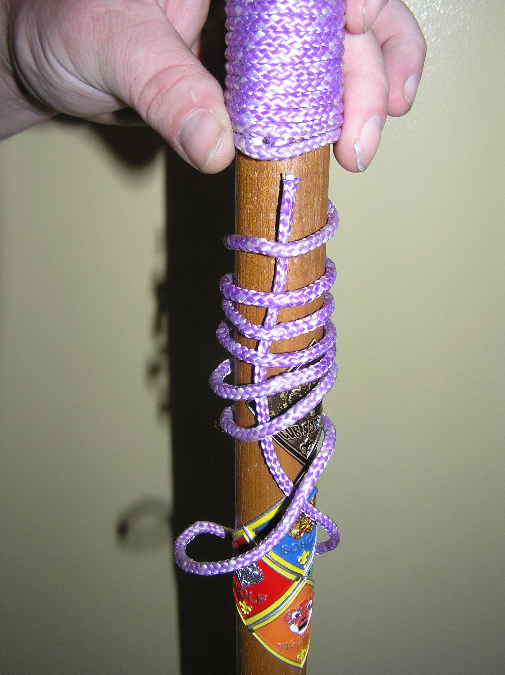 Rope Handgrip for Hiking Stick : 7 Steps - Instructables