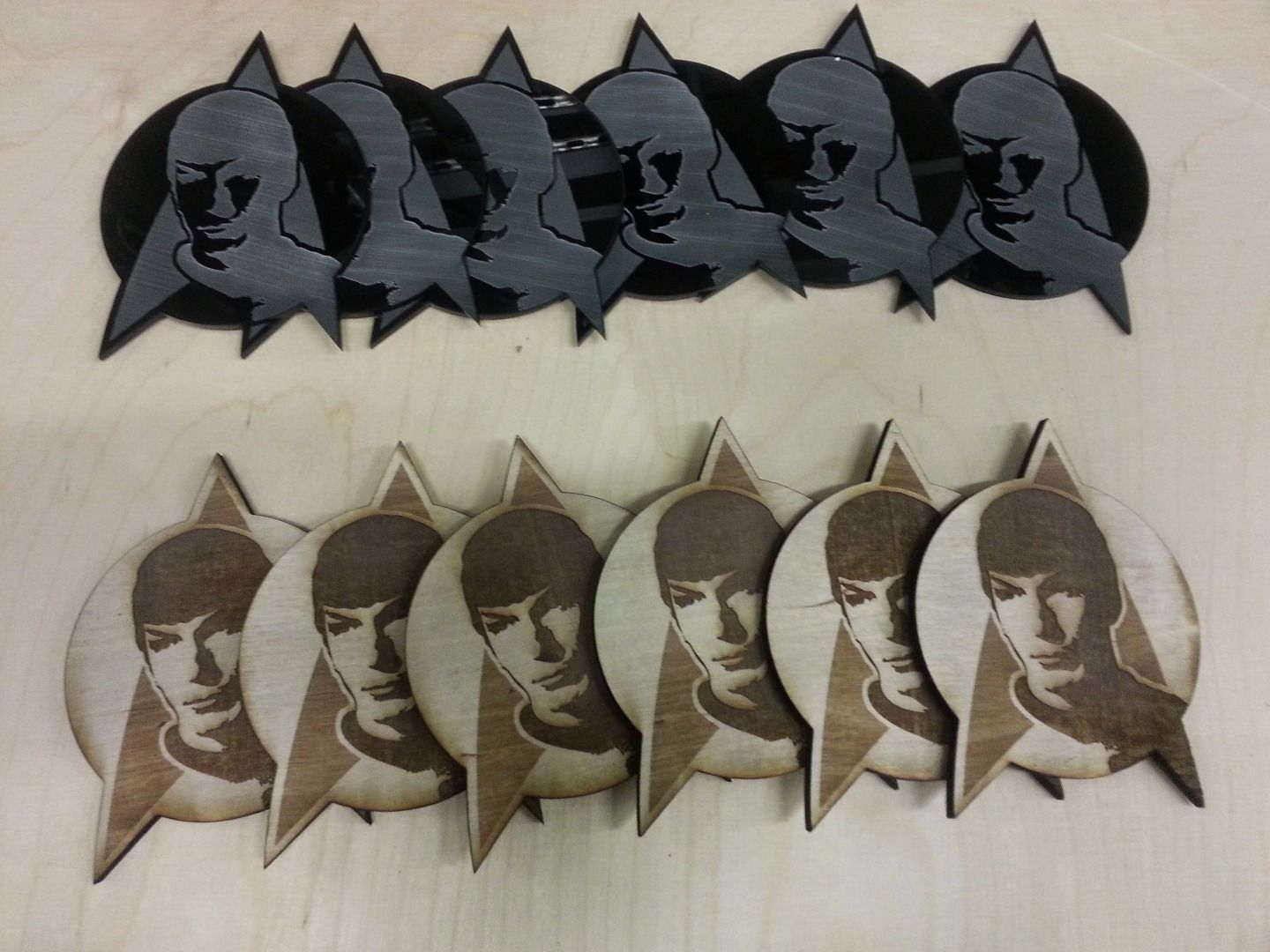 Spock Coasters - Laser Cut (with Pictures) - Instructables