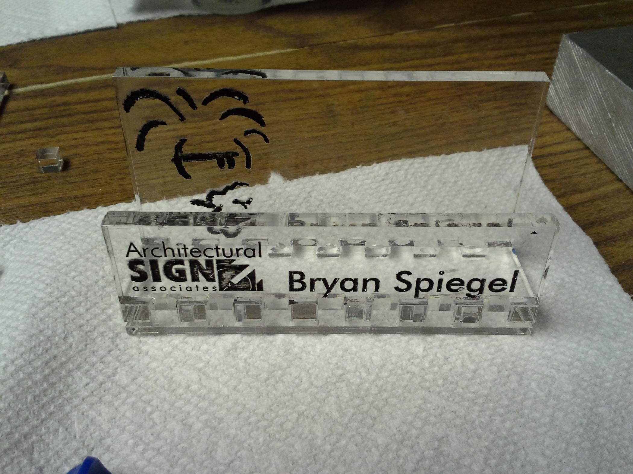 Laser Cut Personalized Biz Card Holder : 6 Steps - Instructables