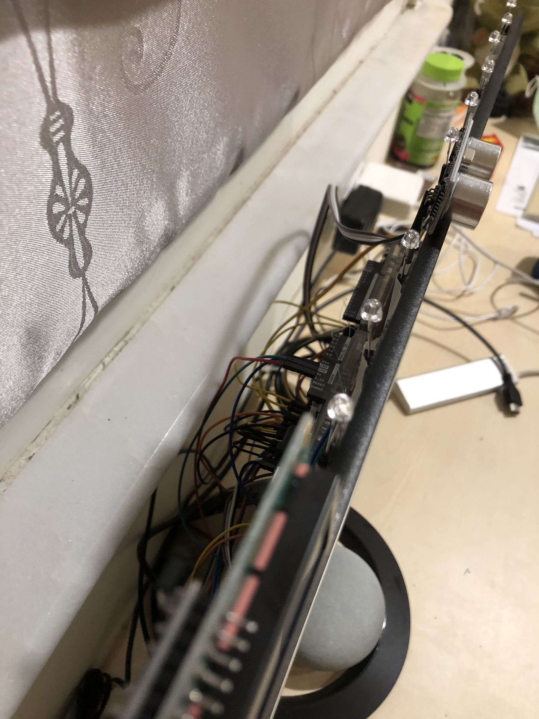 Ultrasonic Sensor Automatic LED Welcome Animation Lights and LCD ...