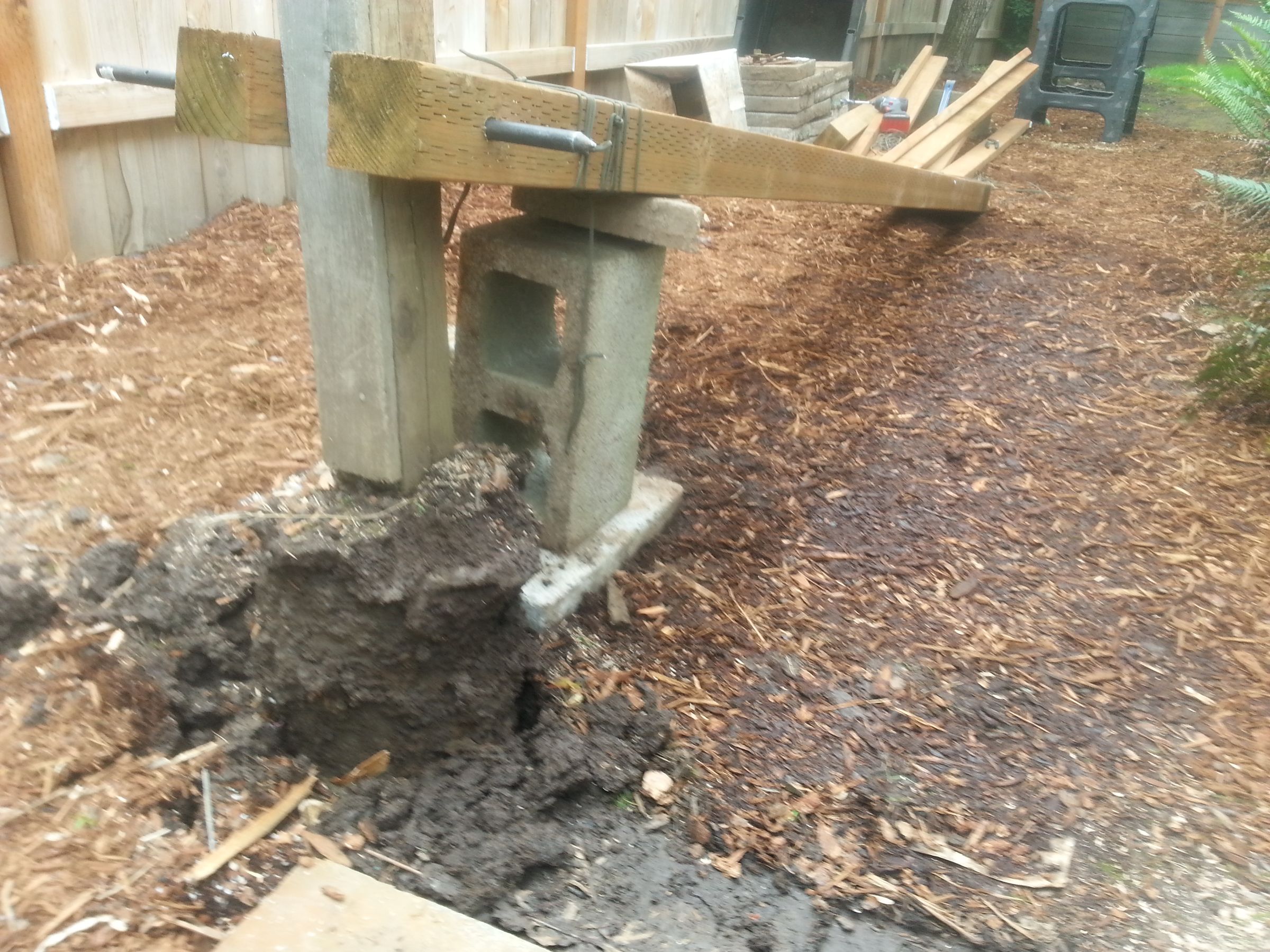Pull Wooden Fence Posts Set in Concrete WITH NO DIGGING! : 7 Steps ...