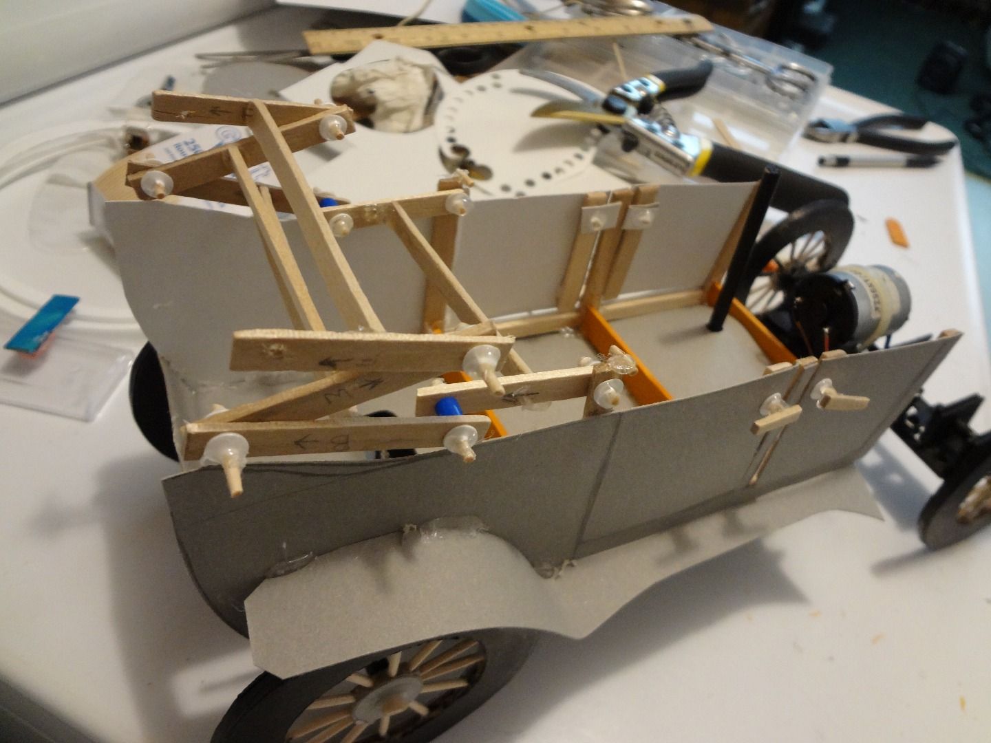 Classic Convertible Cardboard Electric Car. : 16 Steps (with Pictures ...