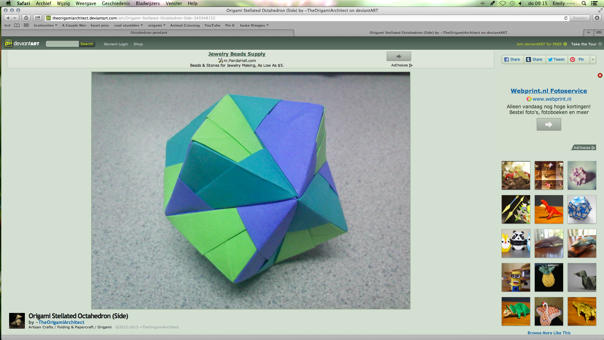 Stellated Octahedron Pendant : 10 Steps (with Pictures) - Instructables