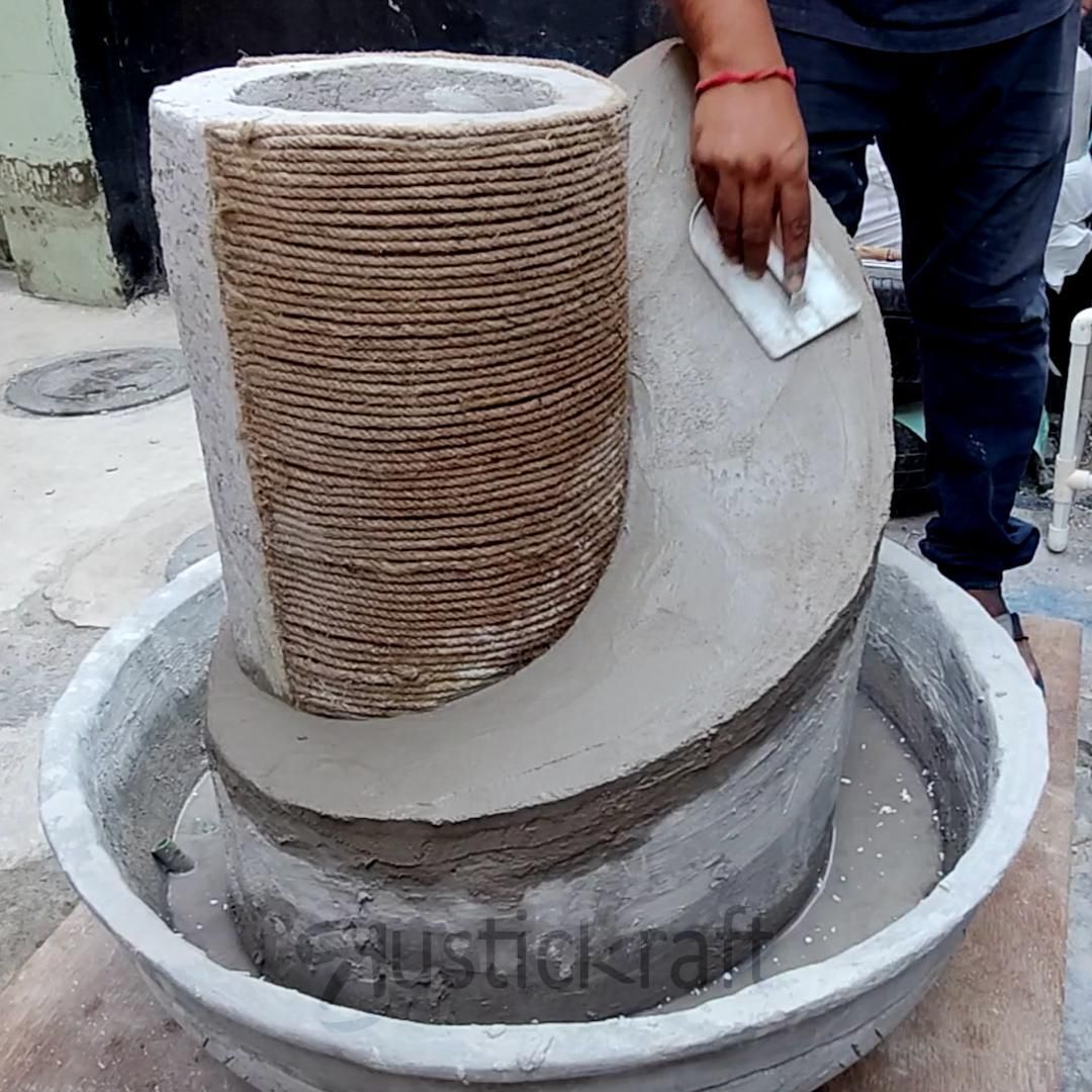 Built My Own Concrete Fountain for a Serene Backyard : 14 Steps ...