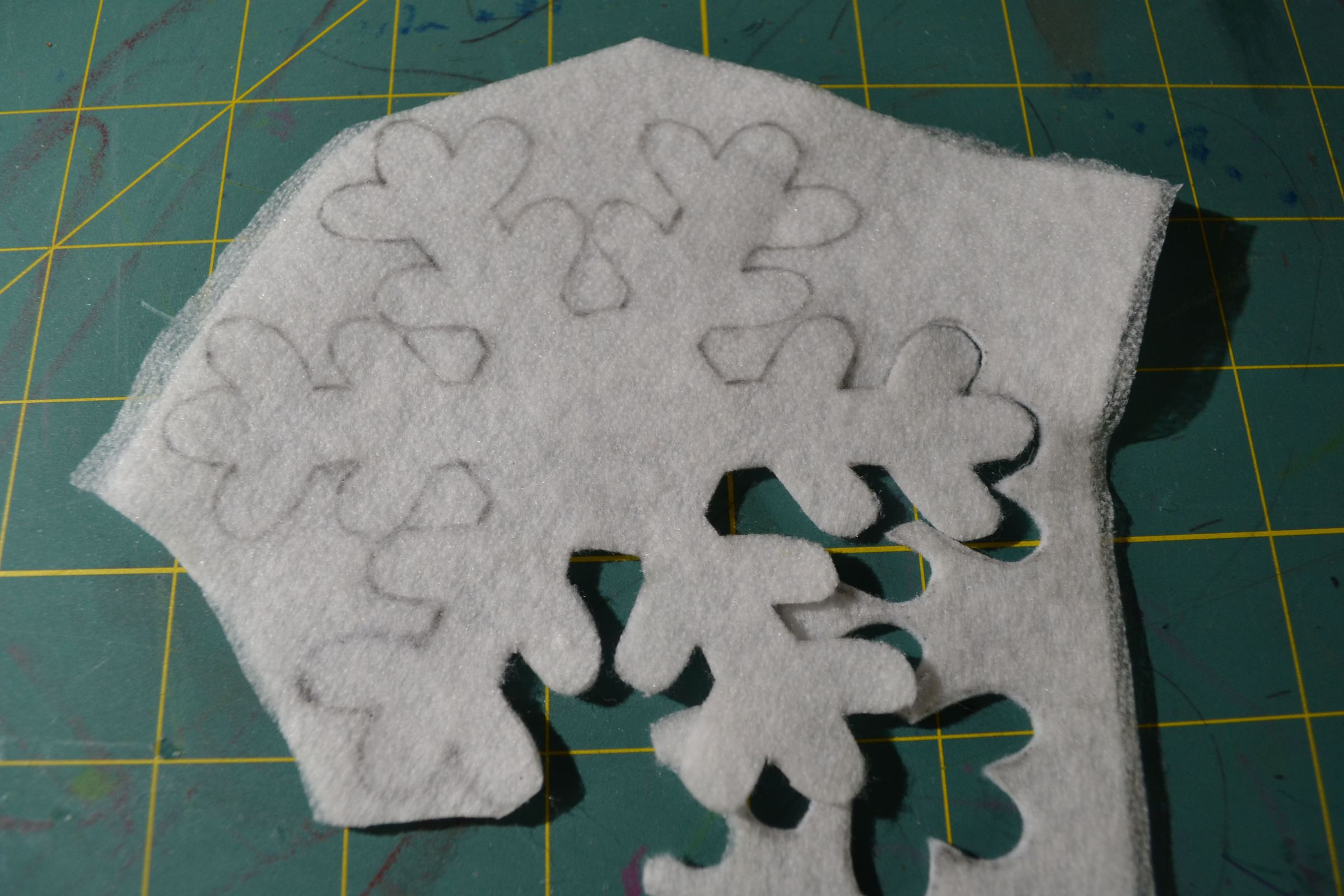 Felt Snowflake Pattern