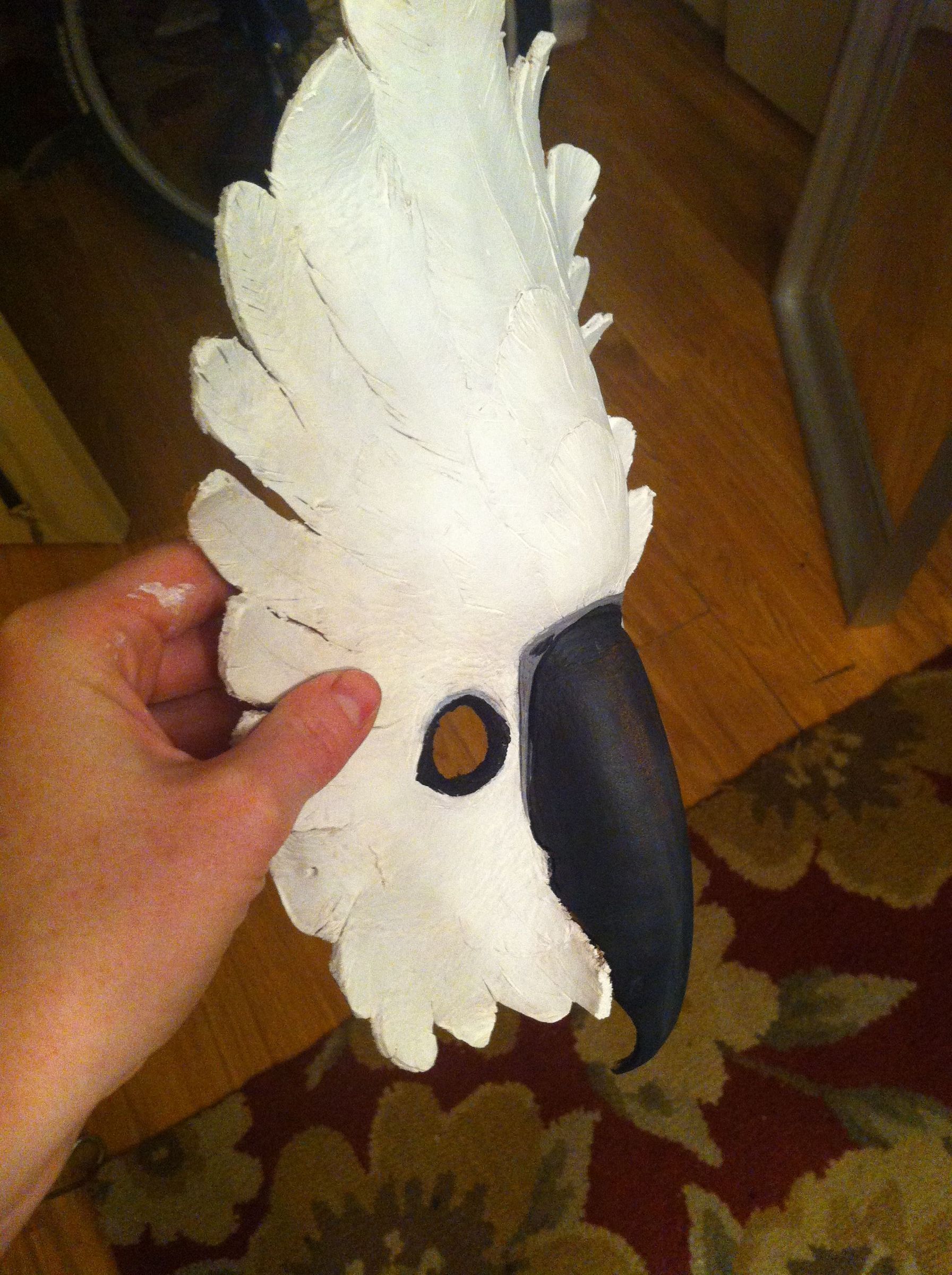 Cockatoo Parrot Leather Mask Tutorial: From Concept to Completion : 8 ...