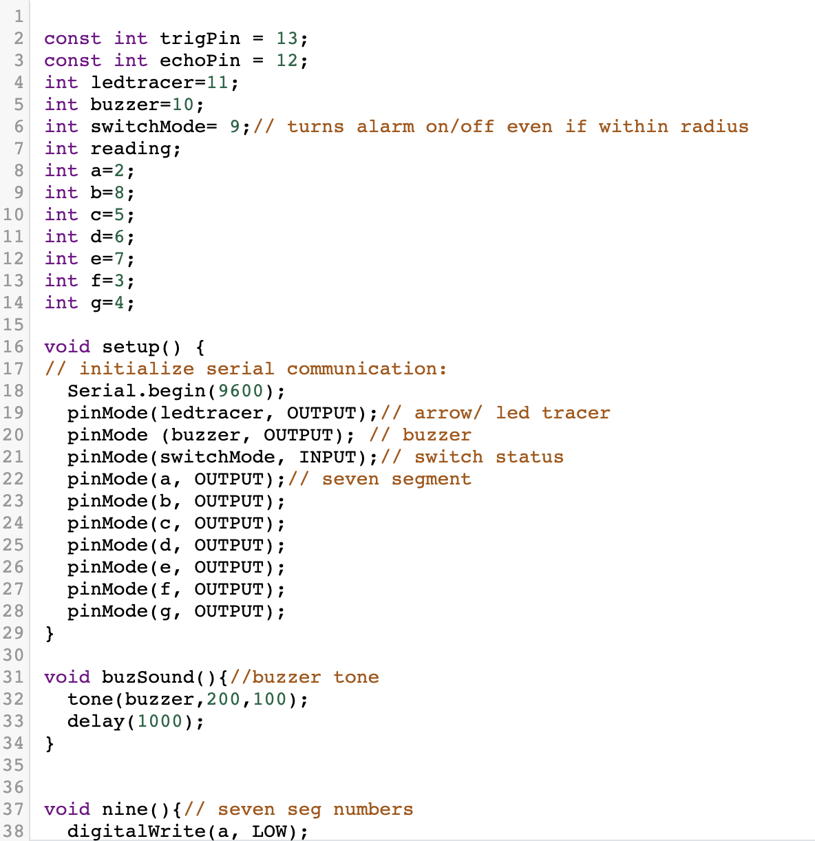 Distance Sensor Alarm W/ Arduino : 5 Steps - Instructables
