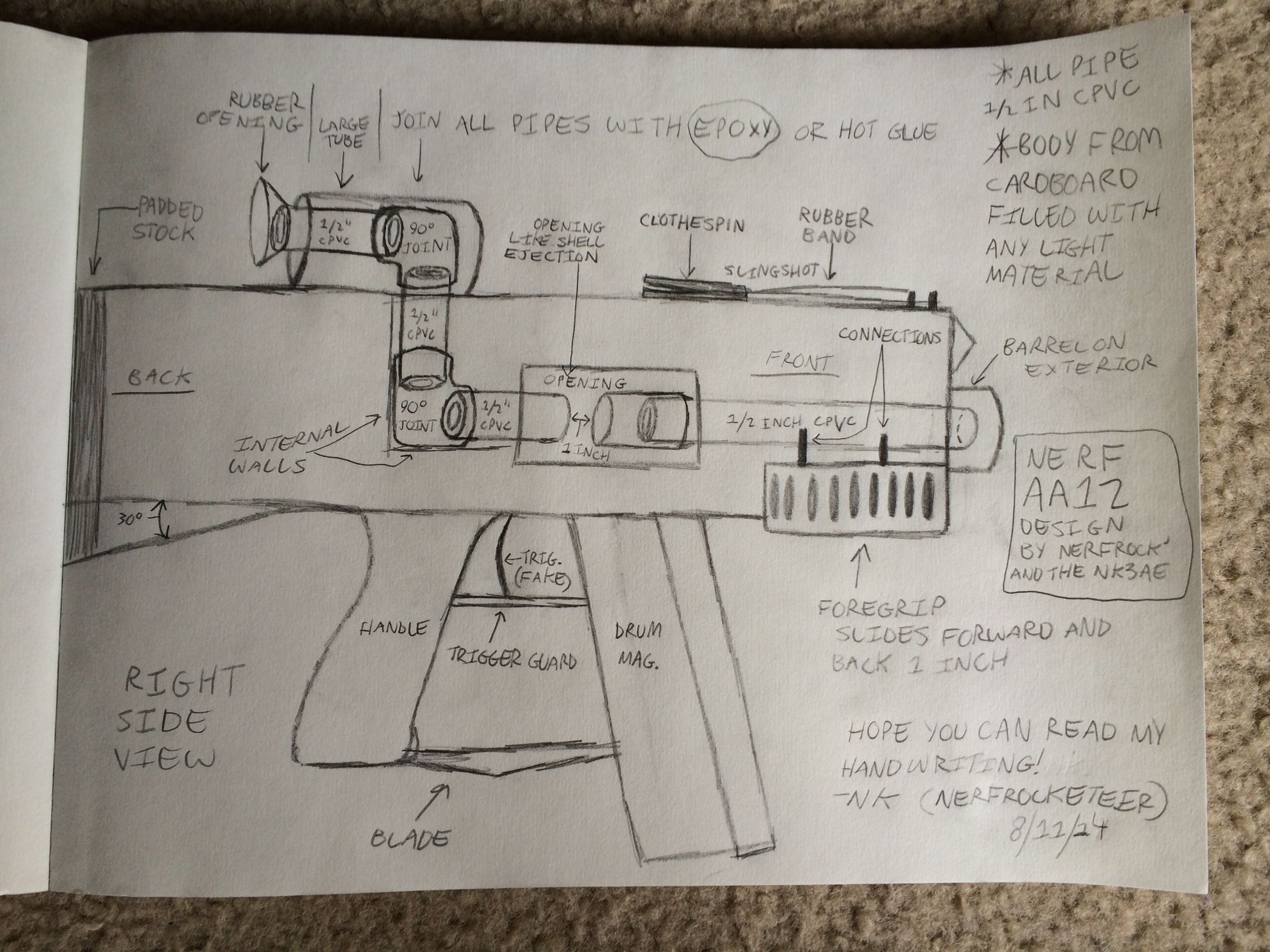 Aa12 Shotgun Blueprints