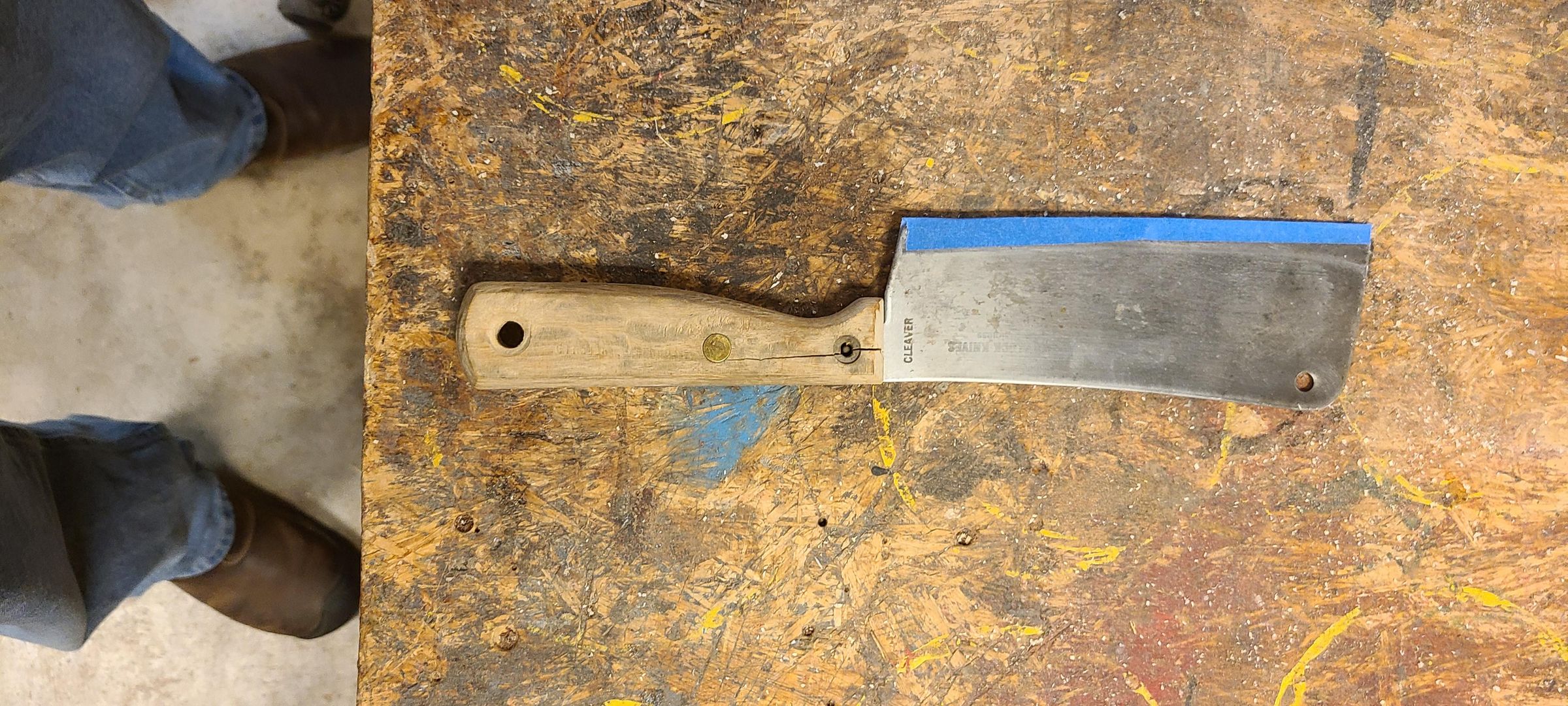 How to Fix an Old Cleaver and Turn It Into a Beautiful Like New Knife ...