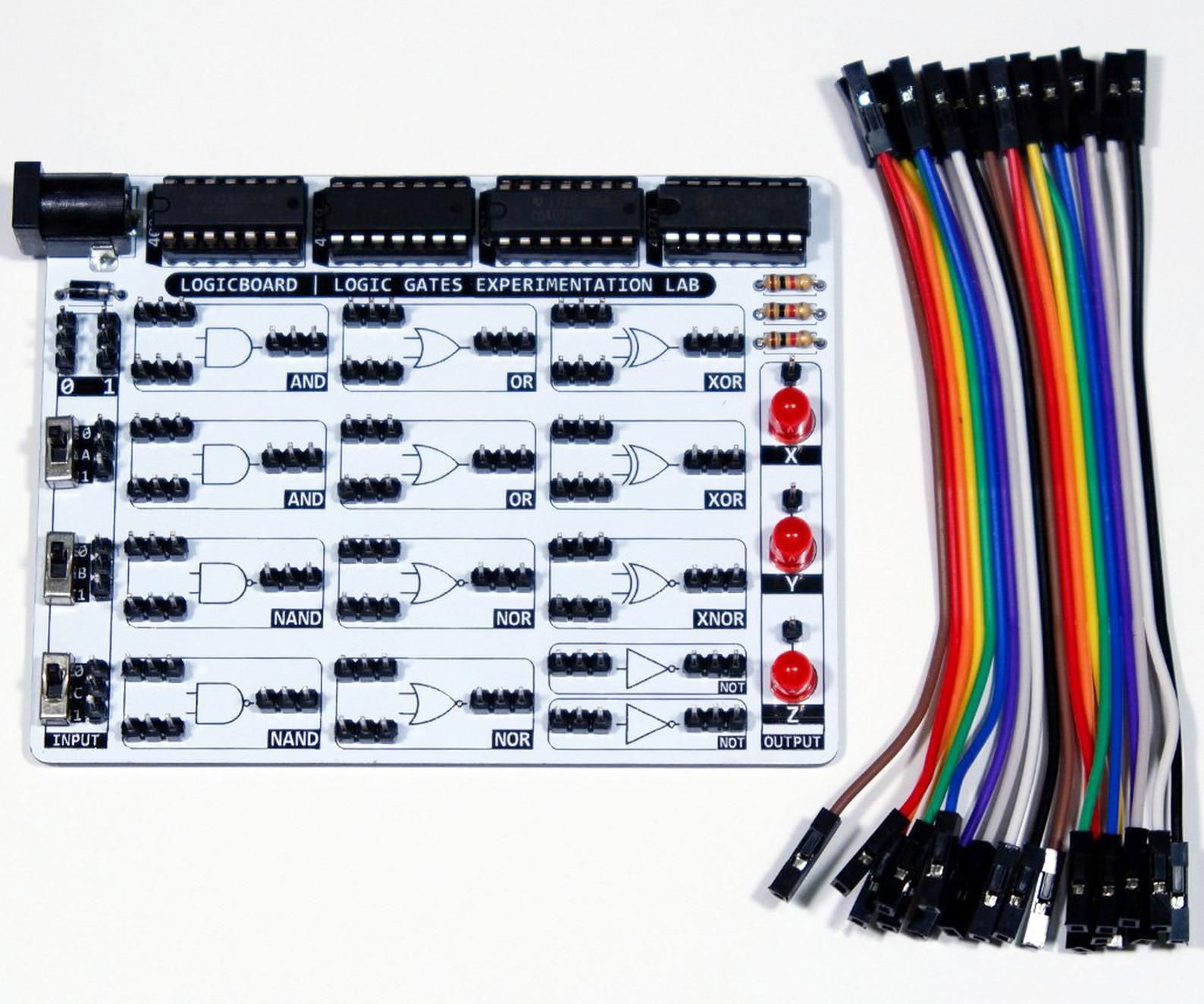 Making a Full Adder With LogicBoard From MH-EDU-Electronics : 7 Steps - Instructables