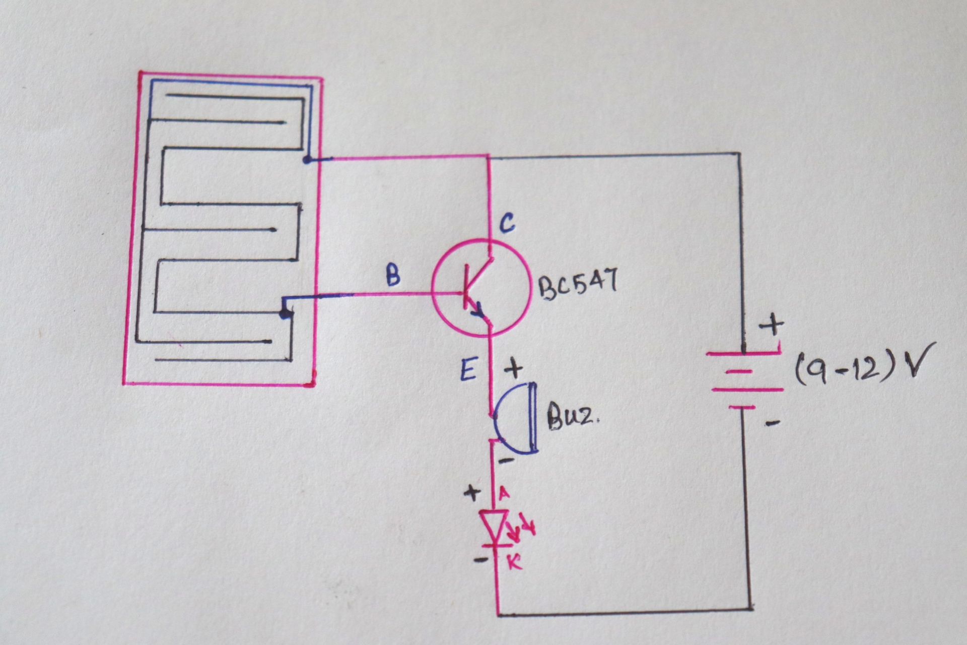 How to Make Rain Alarm Circuit Using BC547 Transistor : 10 Steps - Instructables
