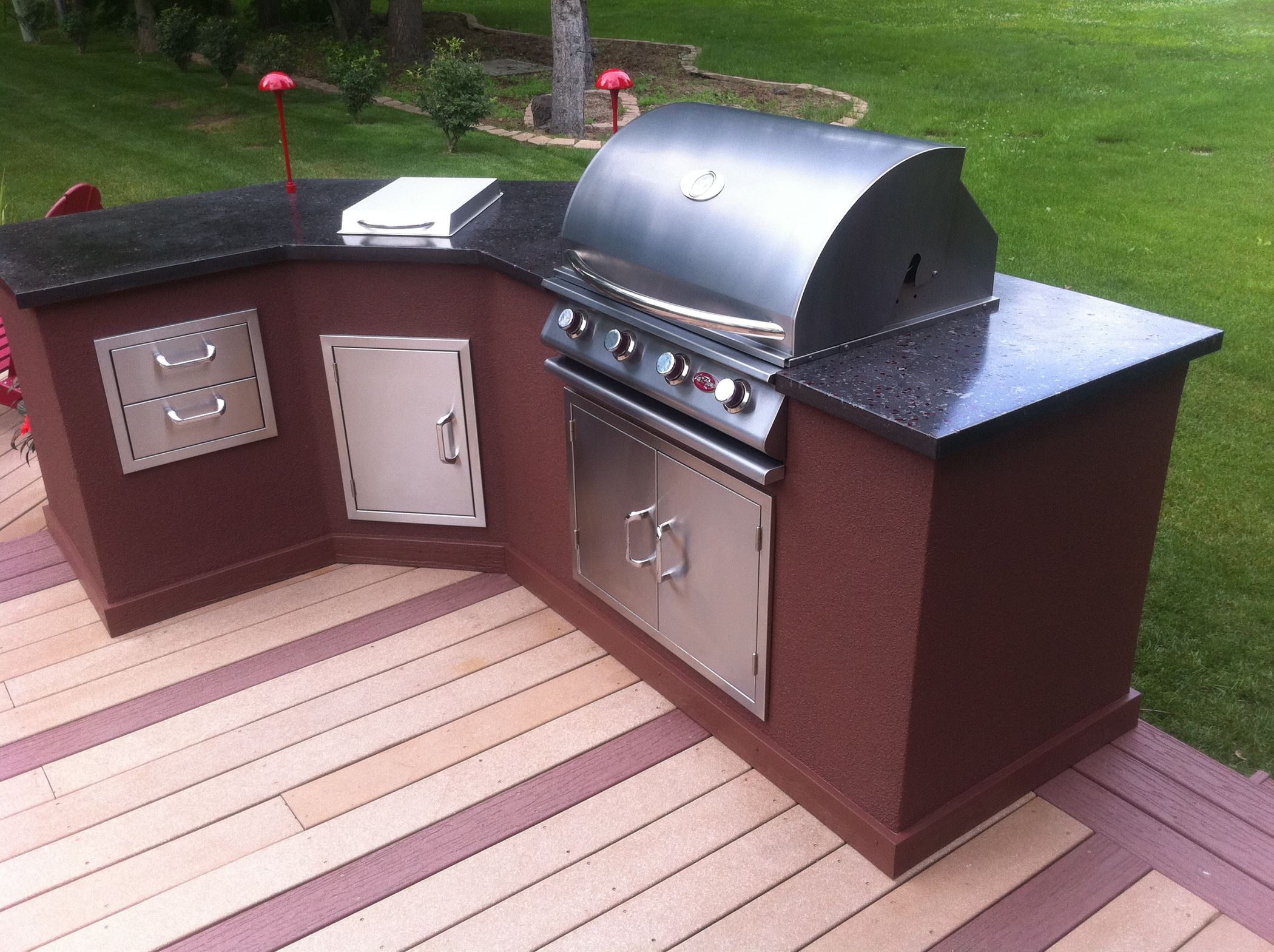 Outdoor Kitchen With Concrete Countertops : 8 Steps (with Pictures ...