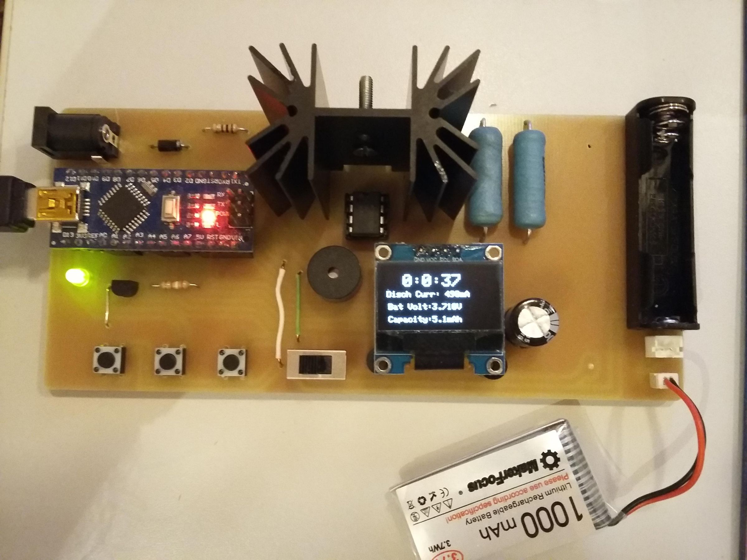 DIY Arduino Battery Capacity Tester - V2.0 : 11 Steps (with Pictures ...