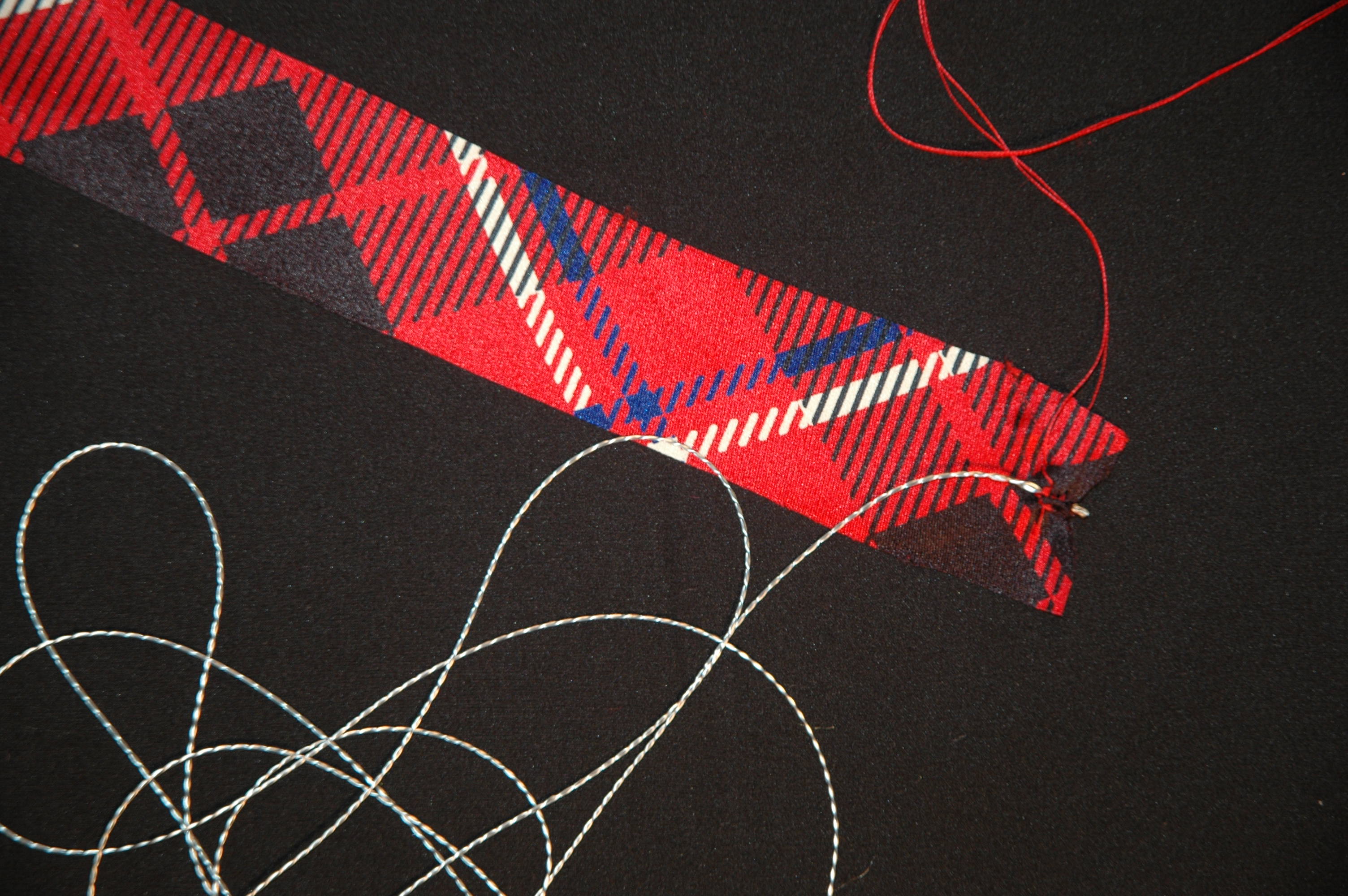 Conductive Thread Inside a Fabric Bias Tube Aka Tubes of Conductiveness ...