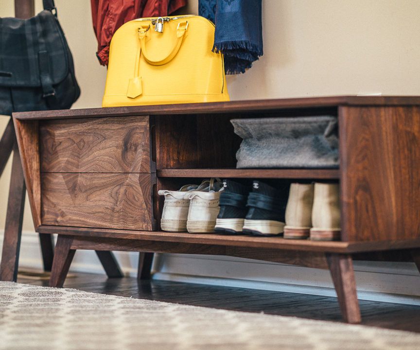 How to Build a Modern Entryway Shoe Bench : 12 Steps (with Pictures ...