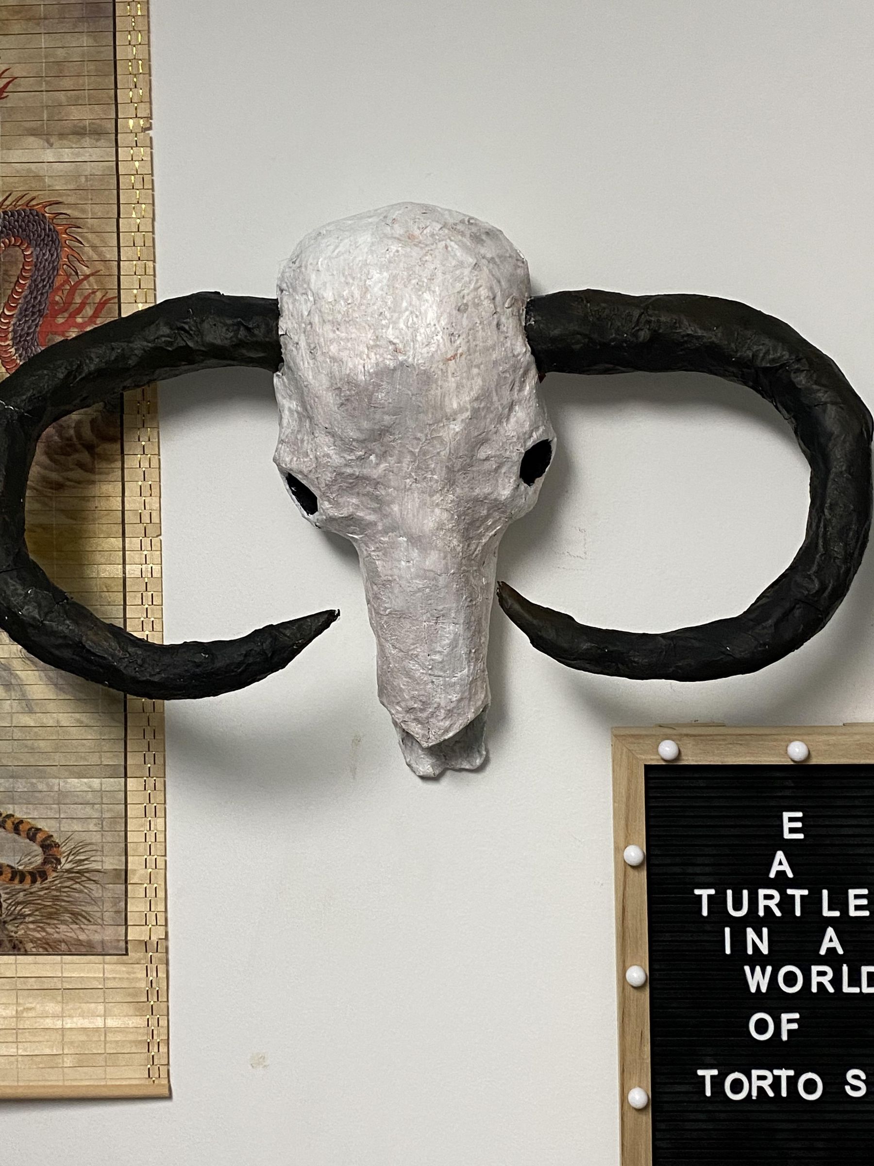 Paper Animal Skull Wall Decoration : 24 Steps (with Pictures ...