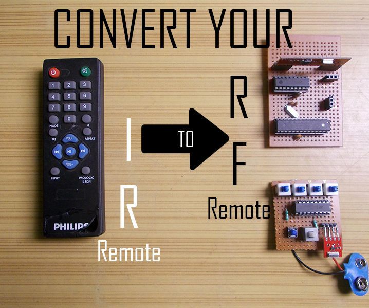 Convert Your IR Remote to RF Remote : 9 Steps (with Pictures ...