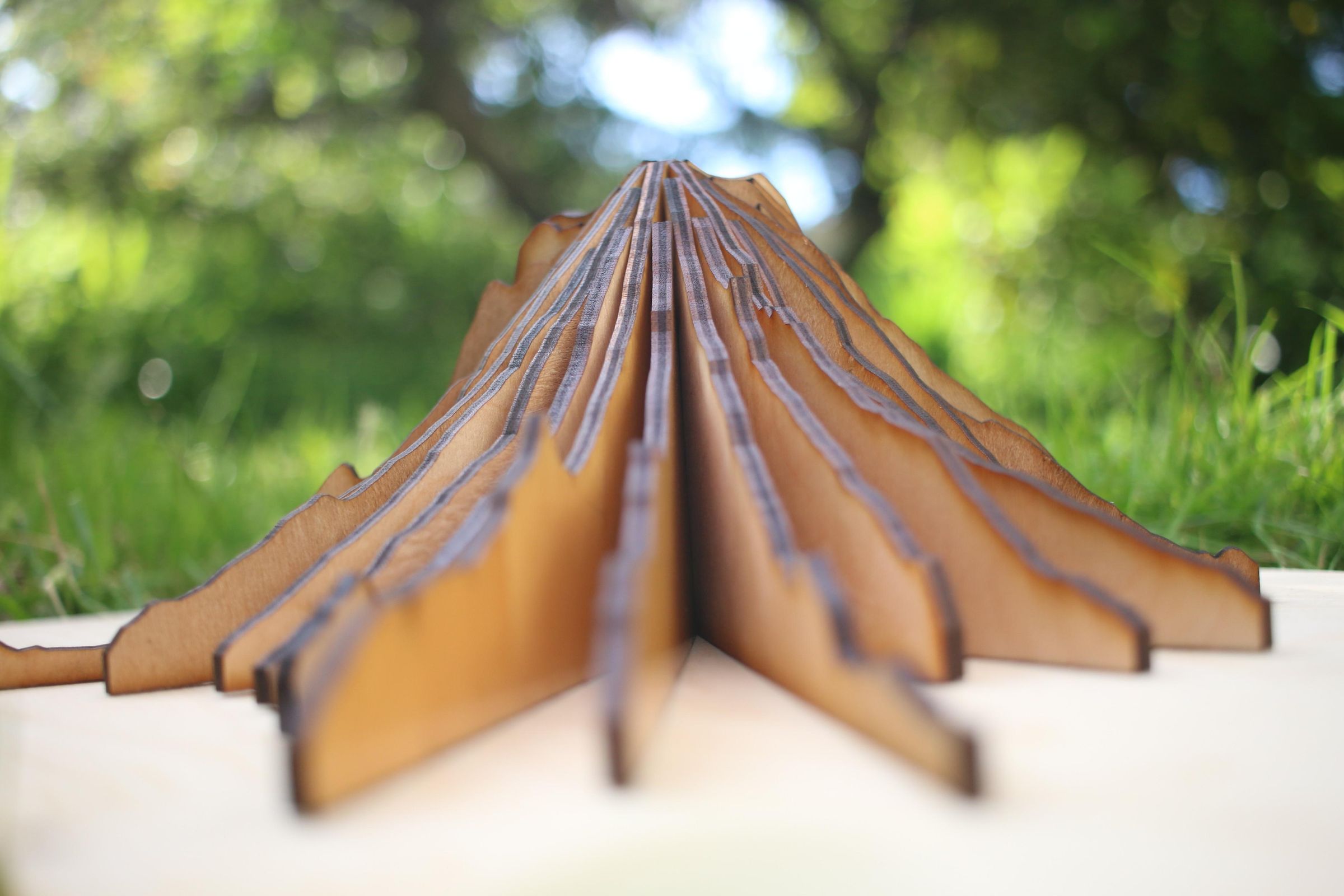 Laser Cut Radial Ridgeline Mountain Model : 28 Steps (with Pictures ...