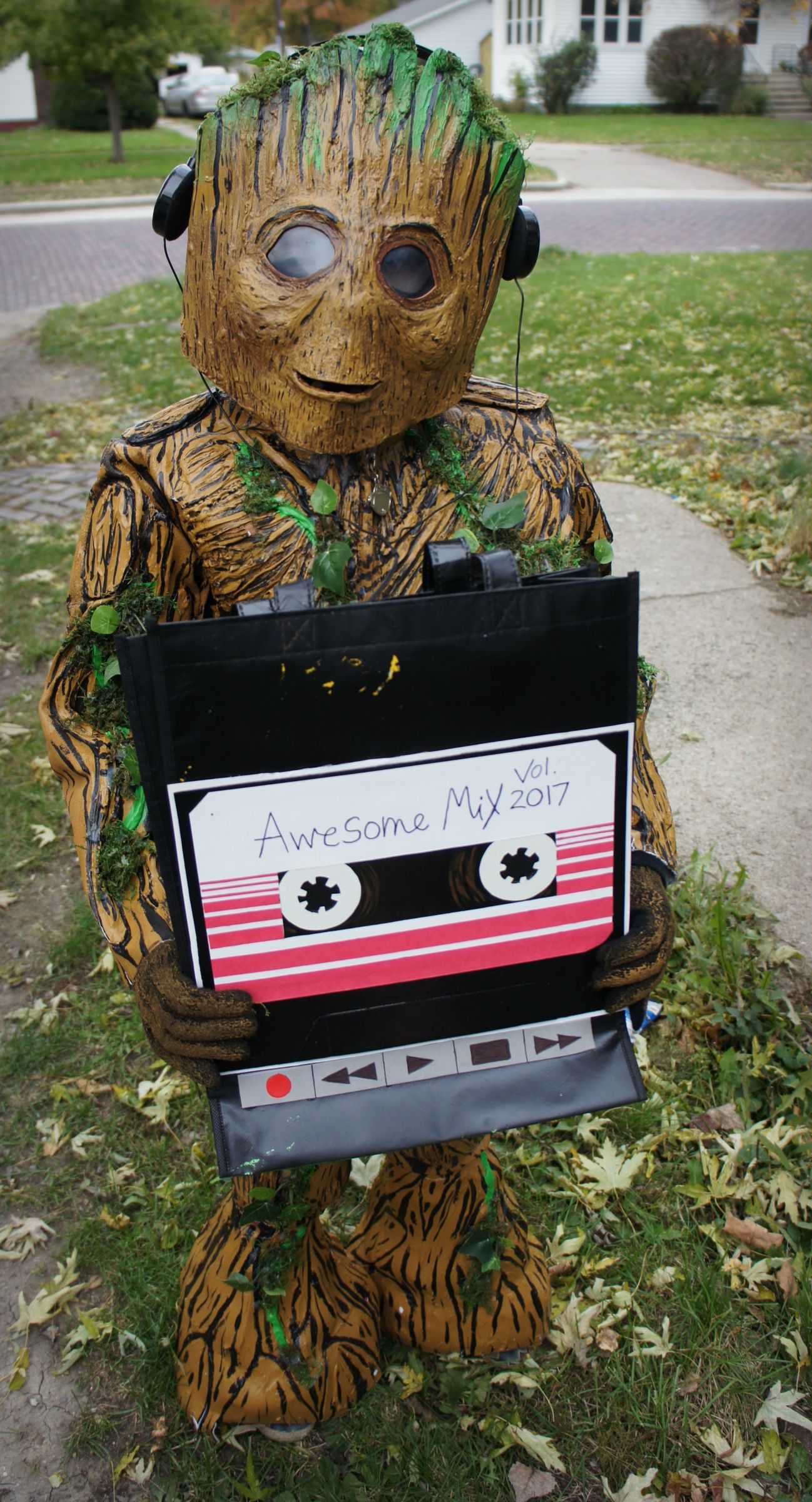 Groot Costume With Walkman/Awesome Mix Tape Trick or Treat Bag ...