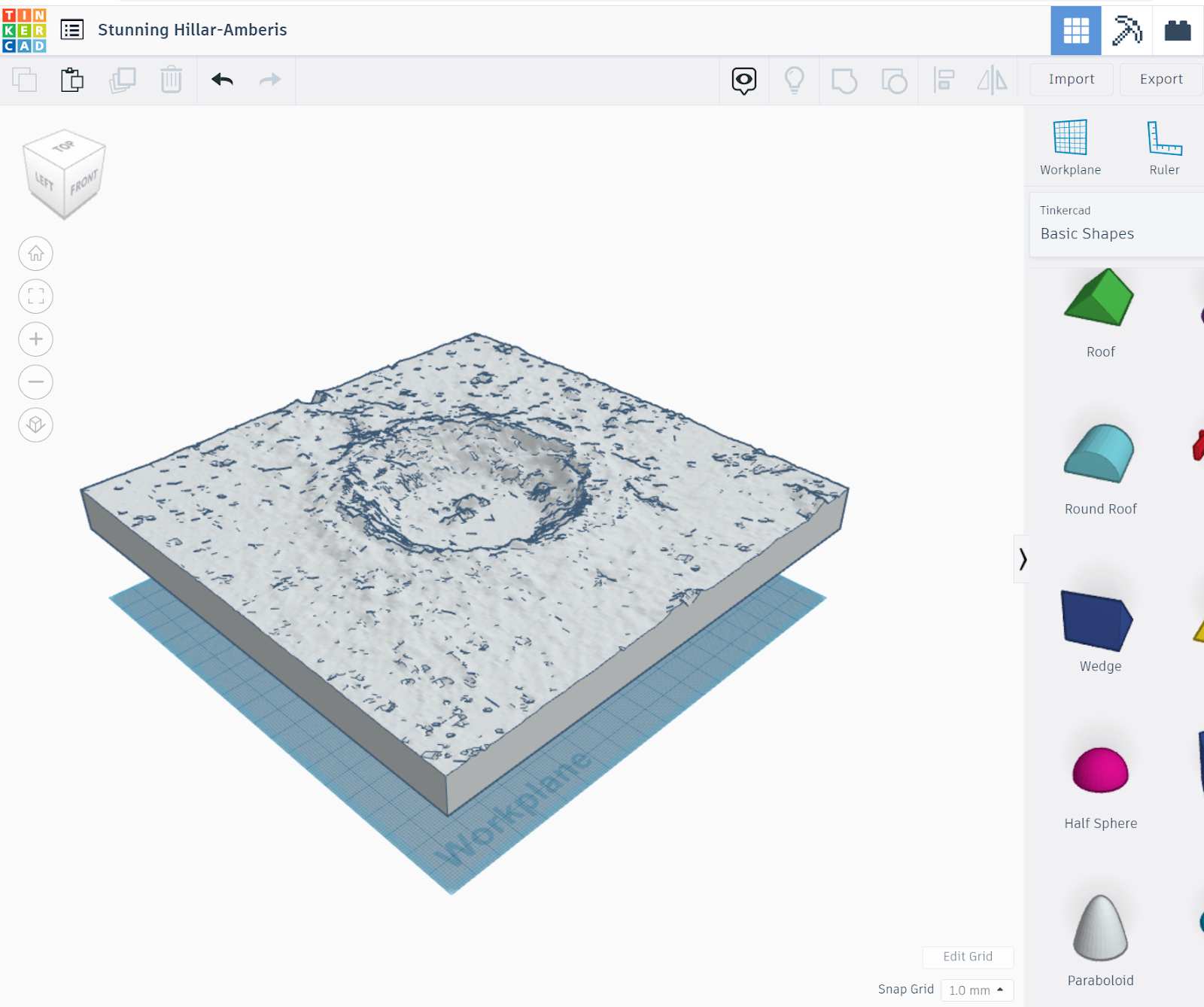 3D Printed Moon Copernicus Crater Desk Décor : 5 Steps (with Pictures ...