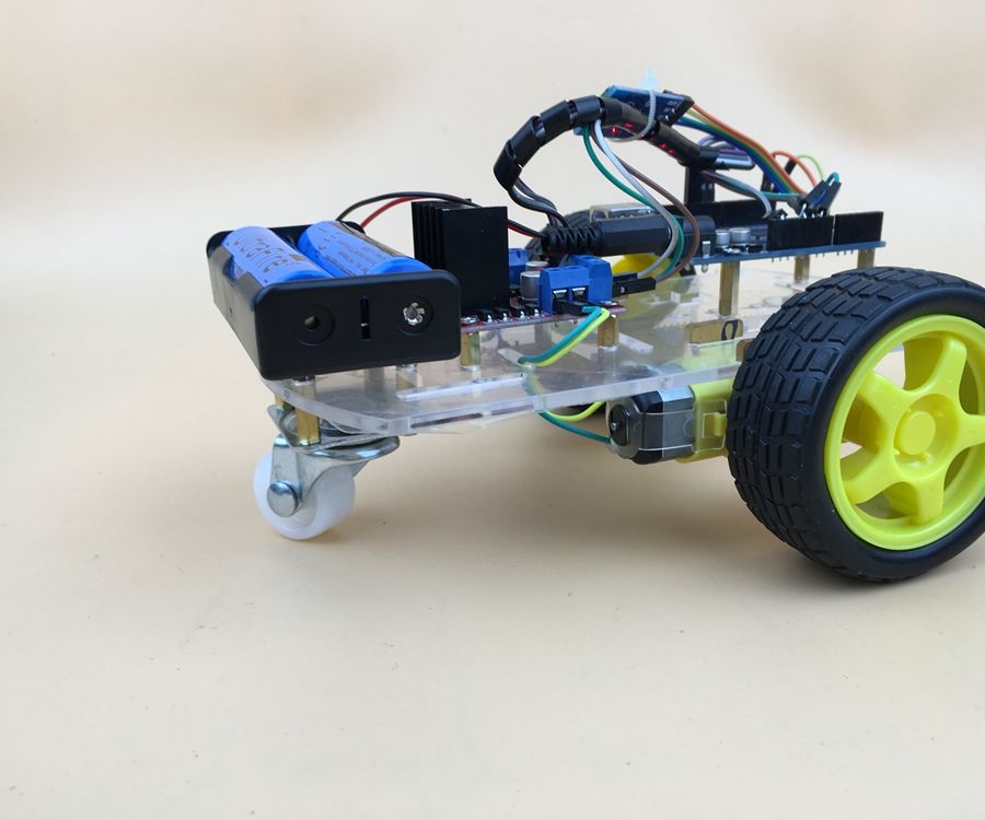 DIY Arduino UNO Mobile Control L298N+HC-06+Android Bluetooth Robot Car ...