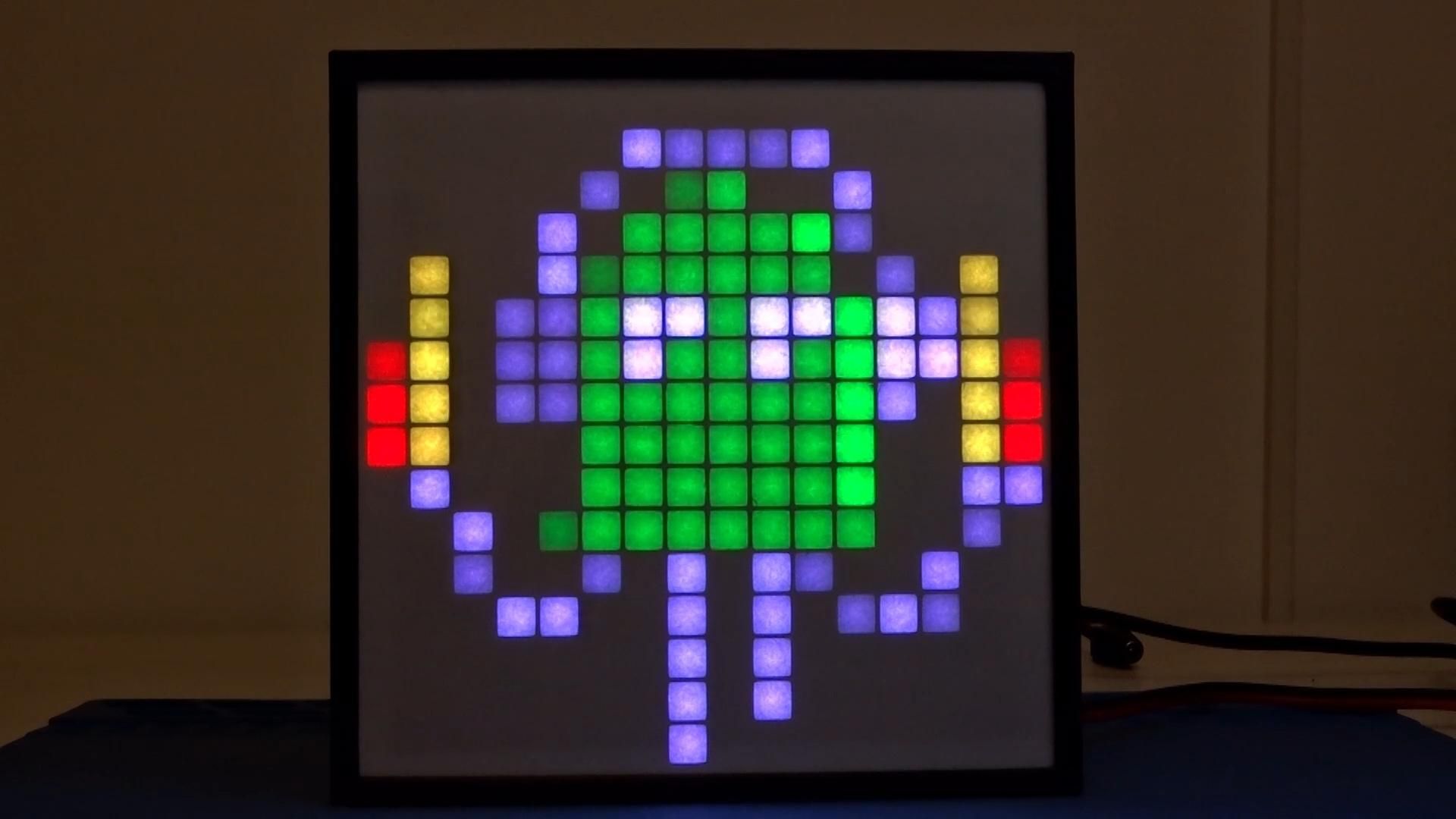 DIY WLED 16x16 LED Smart RGB Matrix Panel With ESP32 and INMP441 : 10 ...