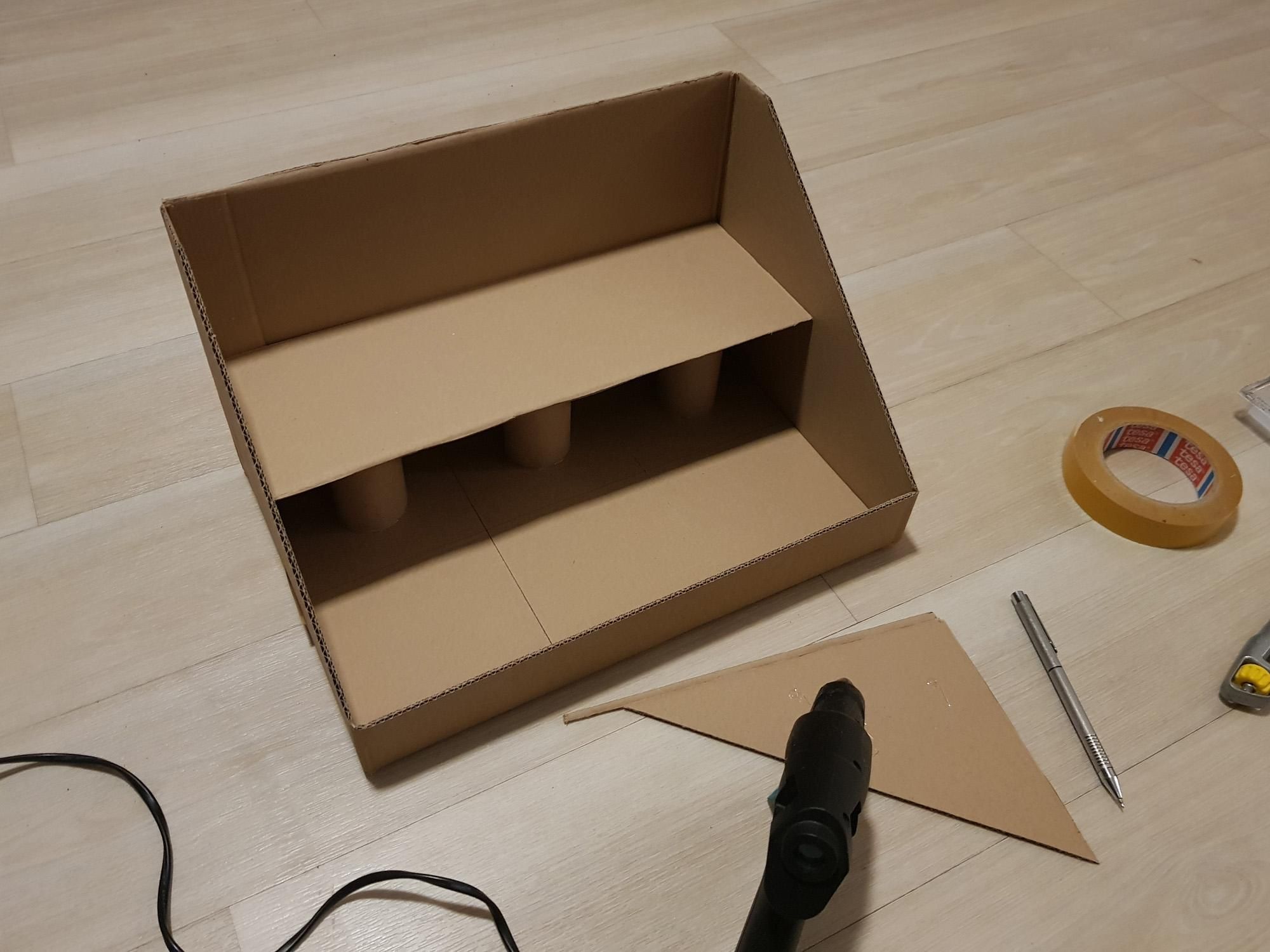 Tiered Display Stand From a Cardboard Box : 6 Steps (with Pictures ...
