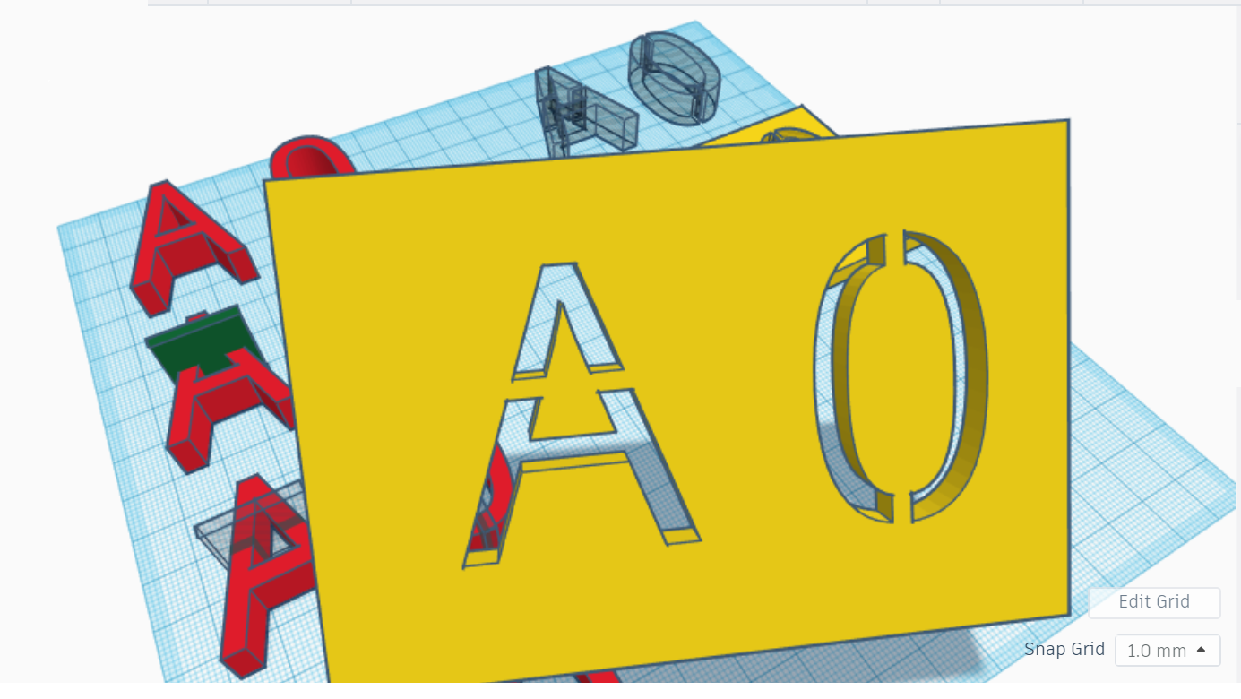 Stencil Lettering in Tinkercad - Instructables