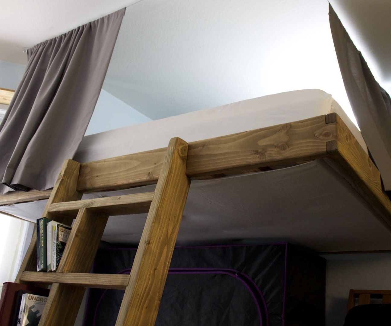 Partially Freestanding Loft Bed Under $50 : 7 Steps (with Pictures ...