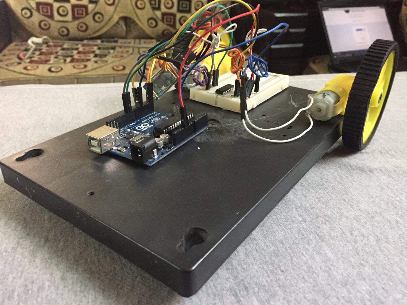Bluetooth Rc Car Using L293d And Hc 05 7 Steps With Pictures