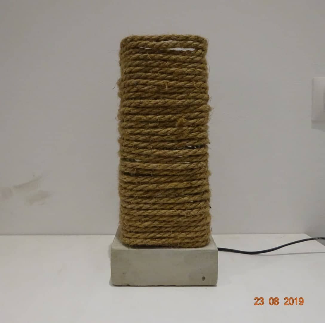 Concrete Base Rope Table Lamp : 5 Steps - Instructables