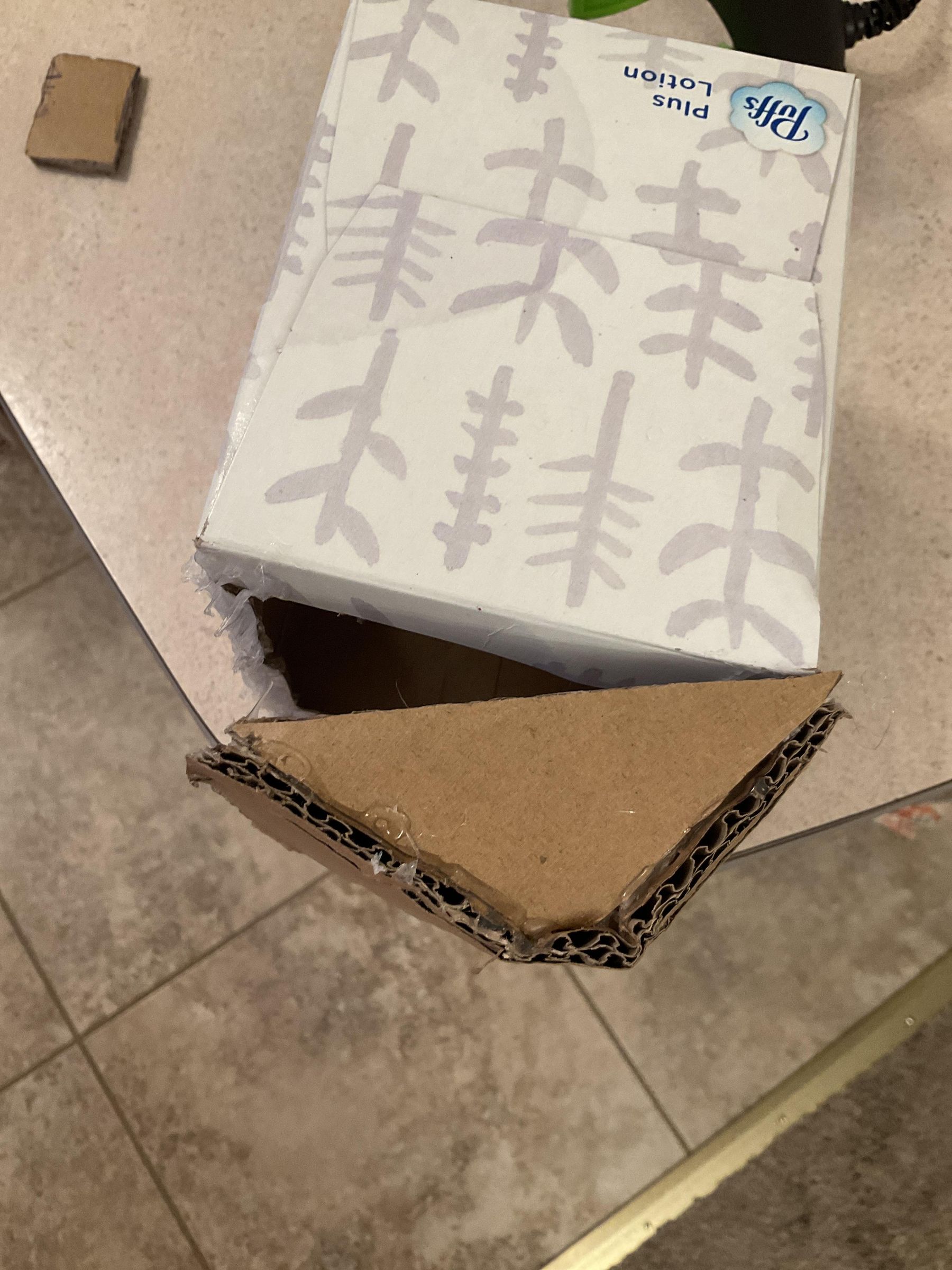 Simple Cardboard House Tissue Box!! (In Five Steps!) : 5 Steps ...