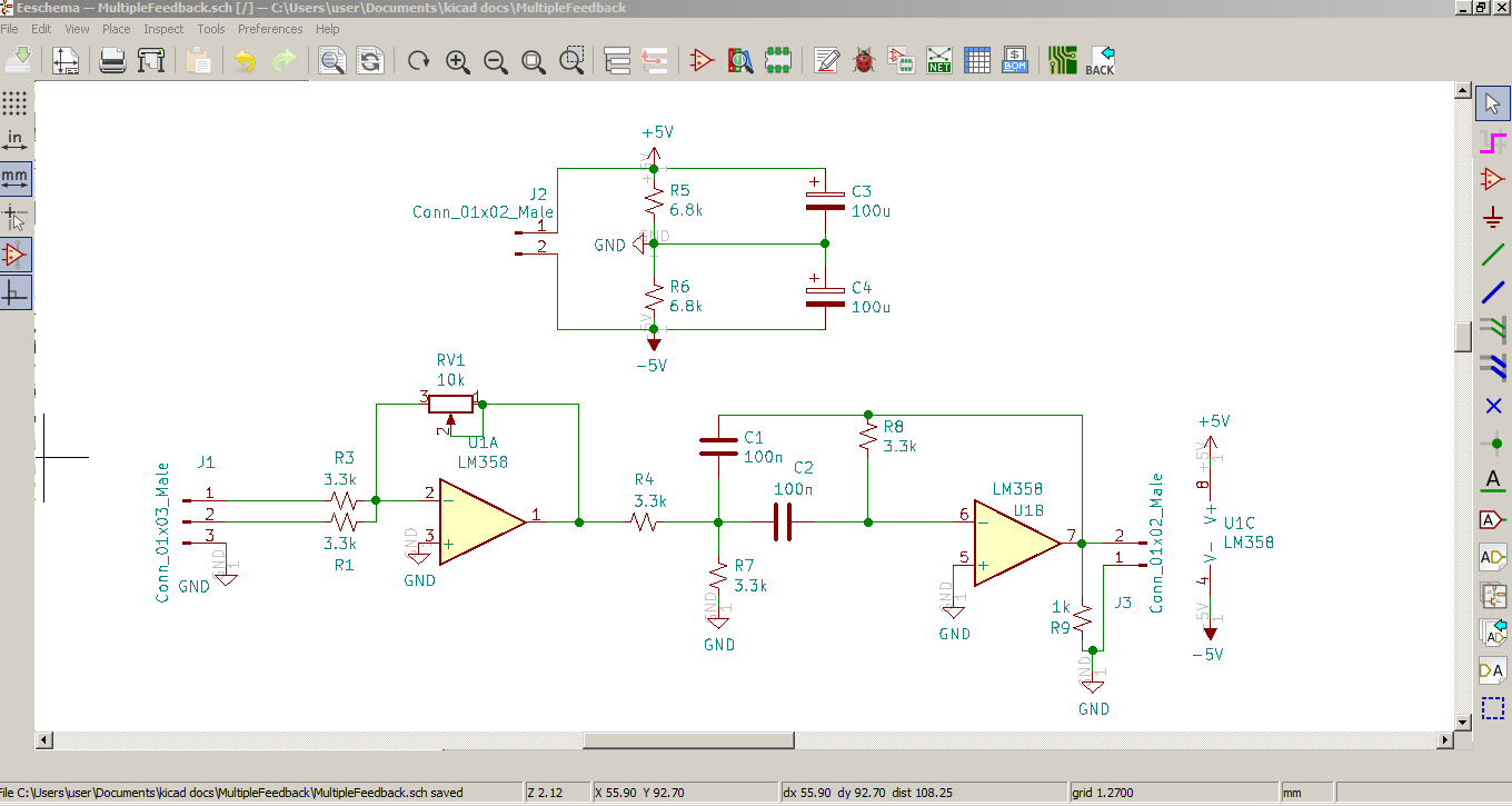 Multiple Feedback Bandpass Filter for Woofer : 4 Steps (with Pictures ...