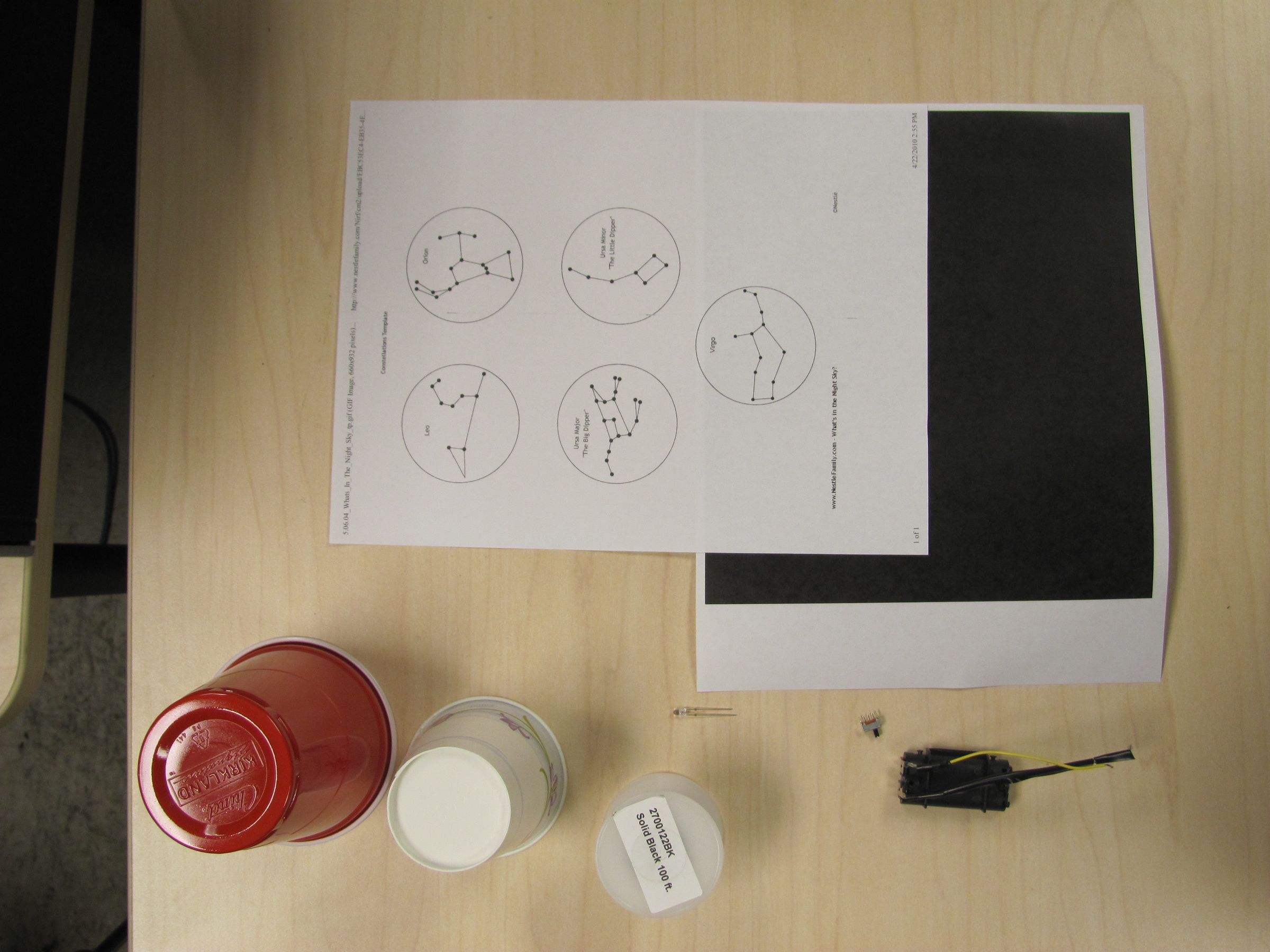 Constellation Projector (From a Coffee Cup) : 5 Steps - Instructables