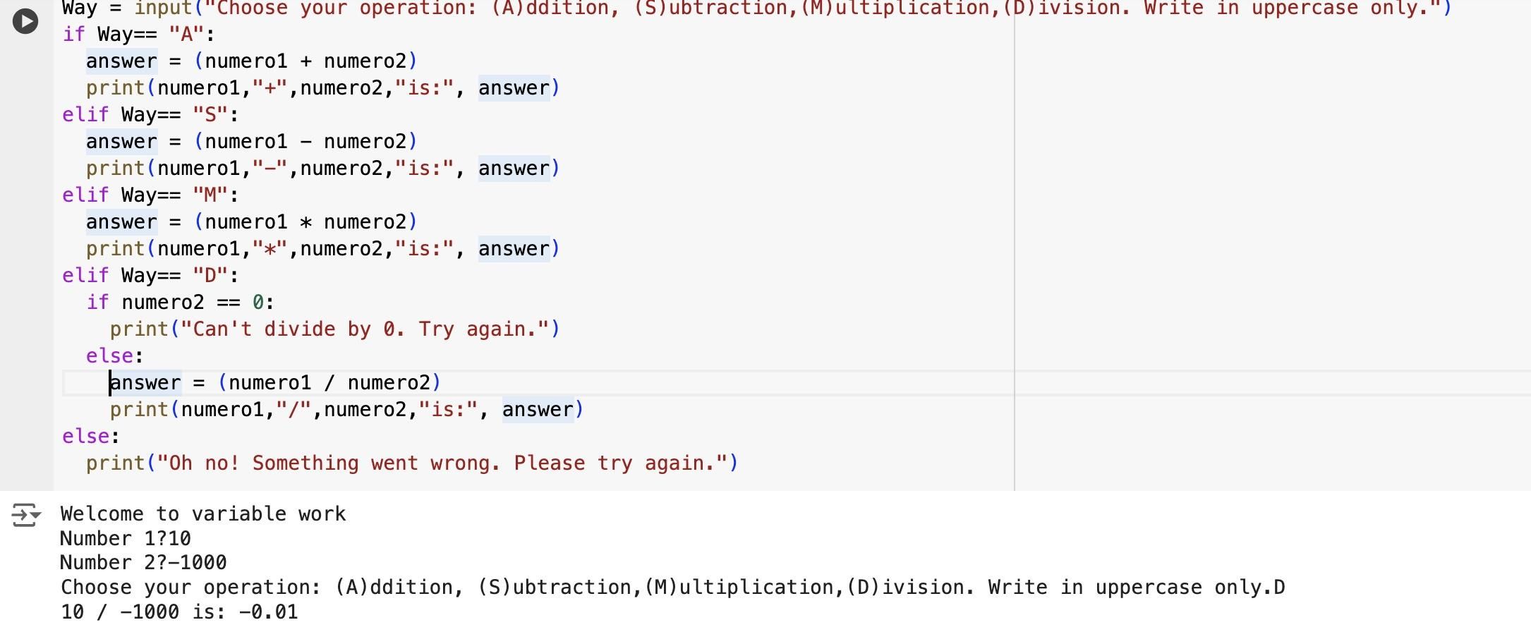 Basics of Python - 2 Digit Calculator : 6 Steps - Instructables