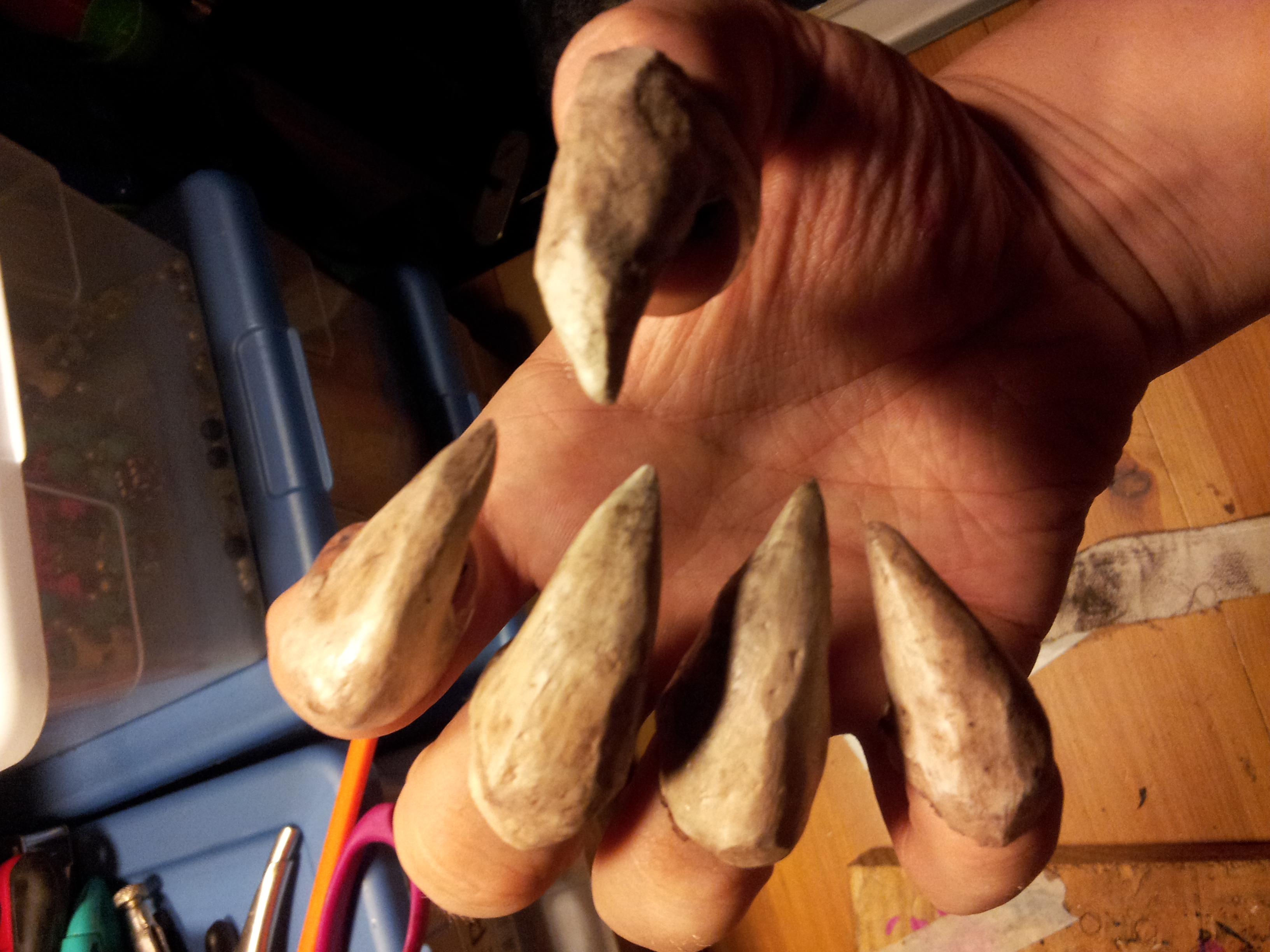Monster Claws With Homemade Paper Clay : 5 Steps (with Pictures ...