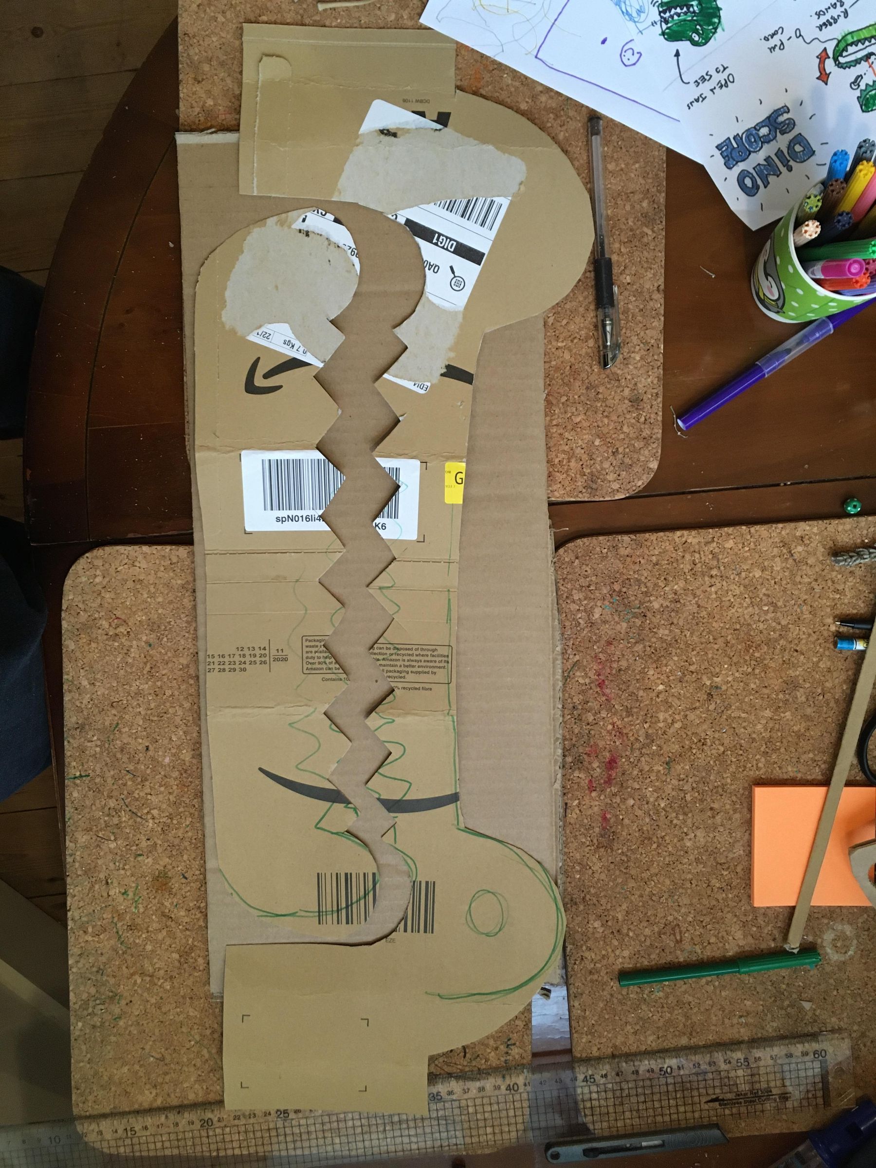 DinoScope: Dinosaur Periscope - Made From Cardboard! : 33 Steps (with ...