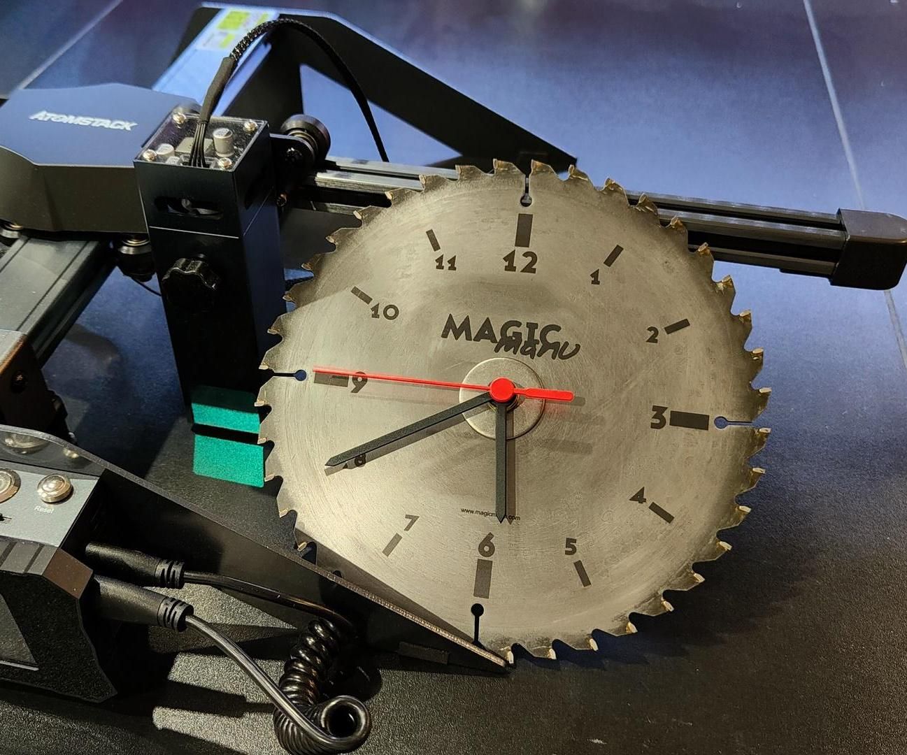 A Clock With a Laser Engraved Saw Blade : 11 Steps (with Pictures ...