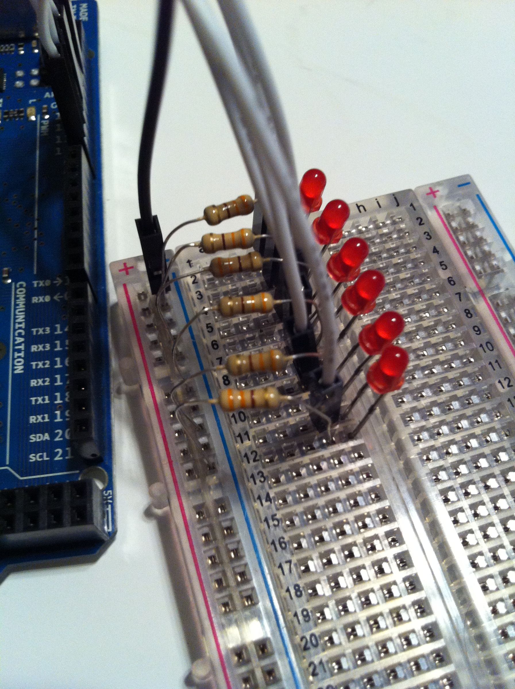 6 LED Pendulum With Arduino - Instructables