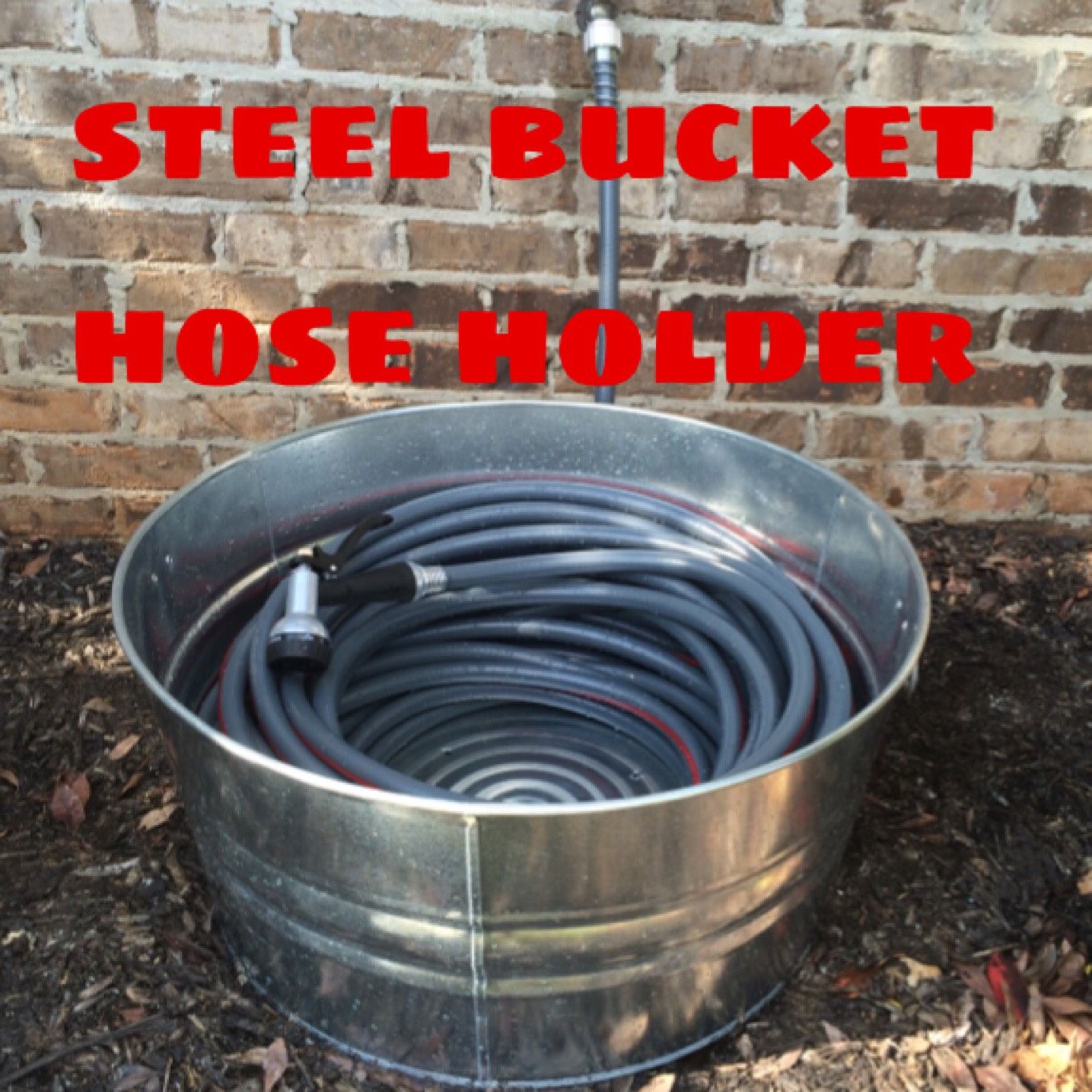 Steel Bucket Hose Holder : 6 Steps (with Pictures) - Instructables