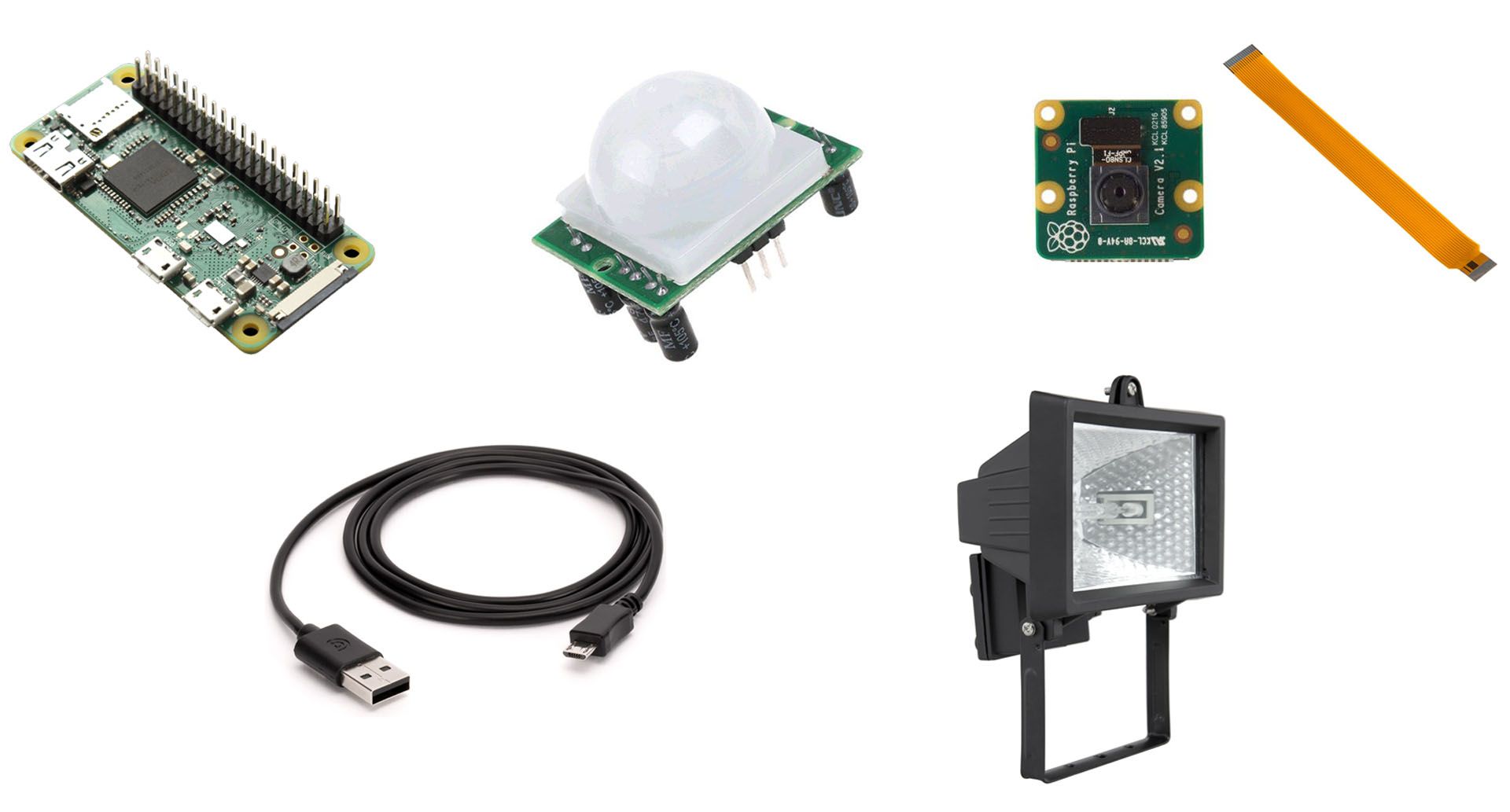 Raspberry Pi Motion Sensing Camera in Floodlight Housing : 3 Steps ...