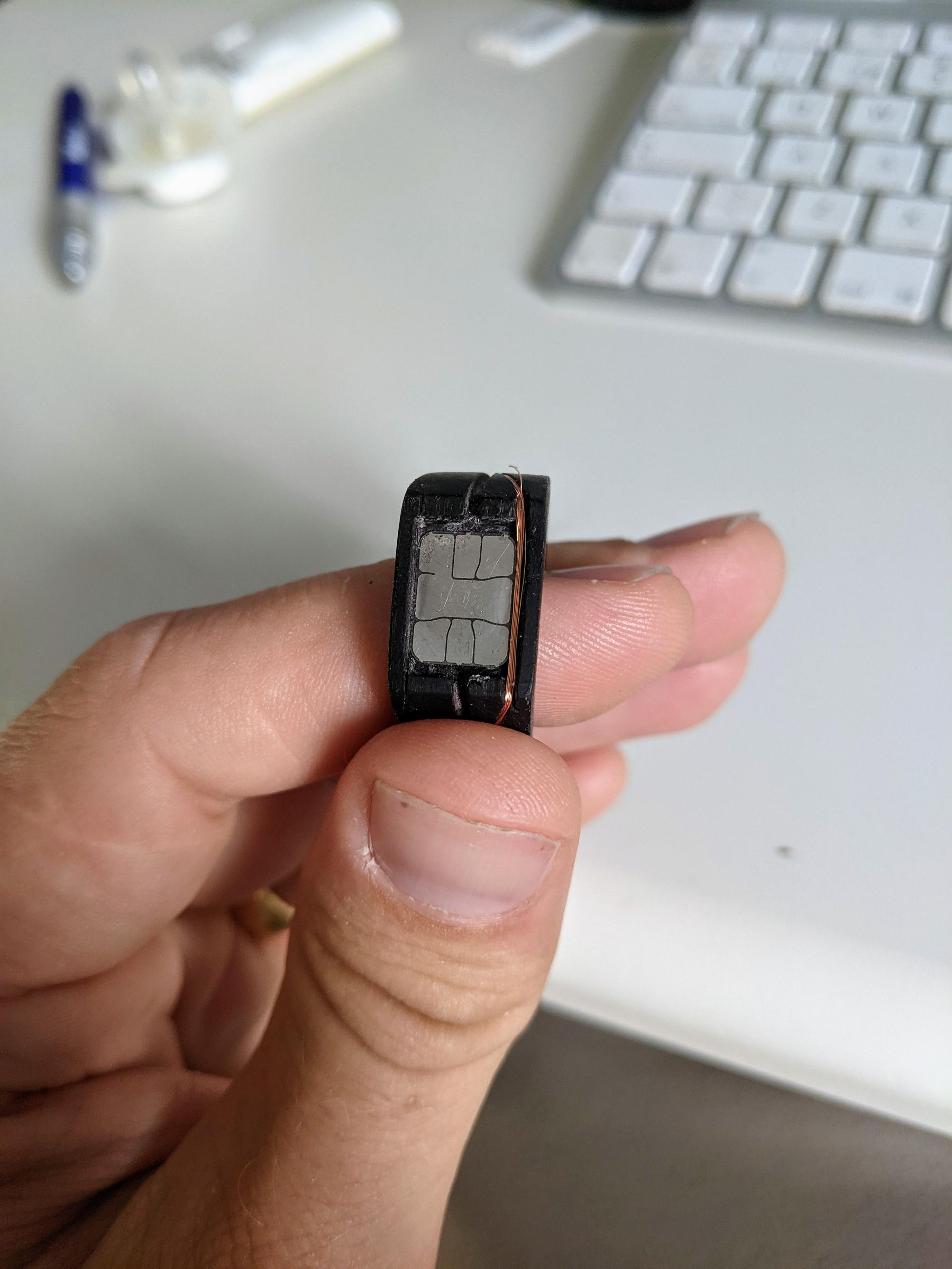 Contactless Payment Signet Ring - Built With Coil on Chip - Chip With ...