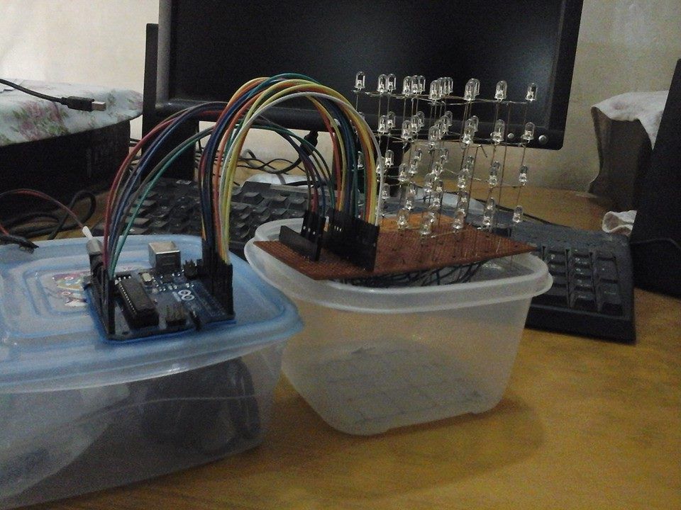 4X4X4 LED Cube W/ Arduino Uno : 8 Steps (with Pictures) - Instructables