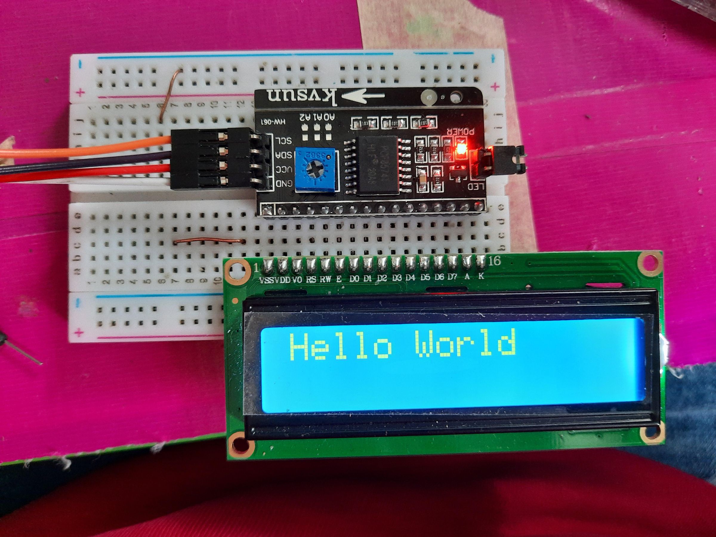 Use 16x2 LCD With I2C : 4 Steps - Instructables