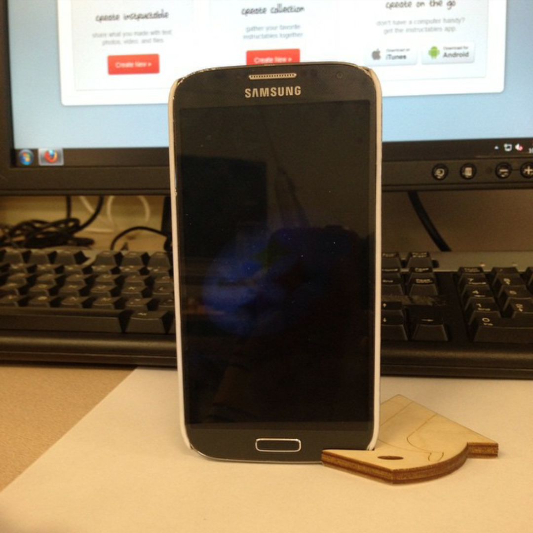 Laser Cut Phone Stand : 3 Steps - Instructables