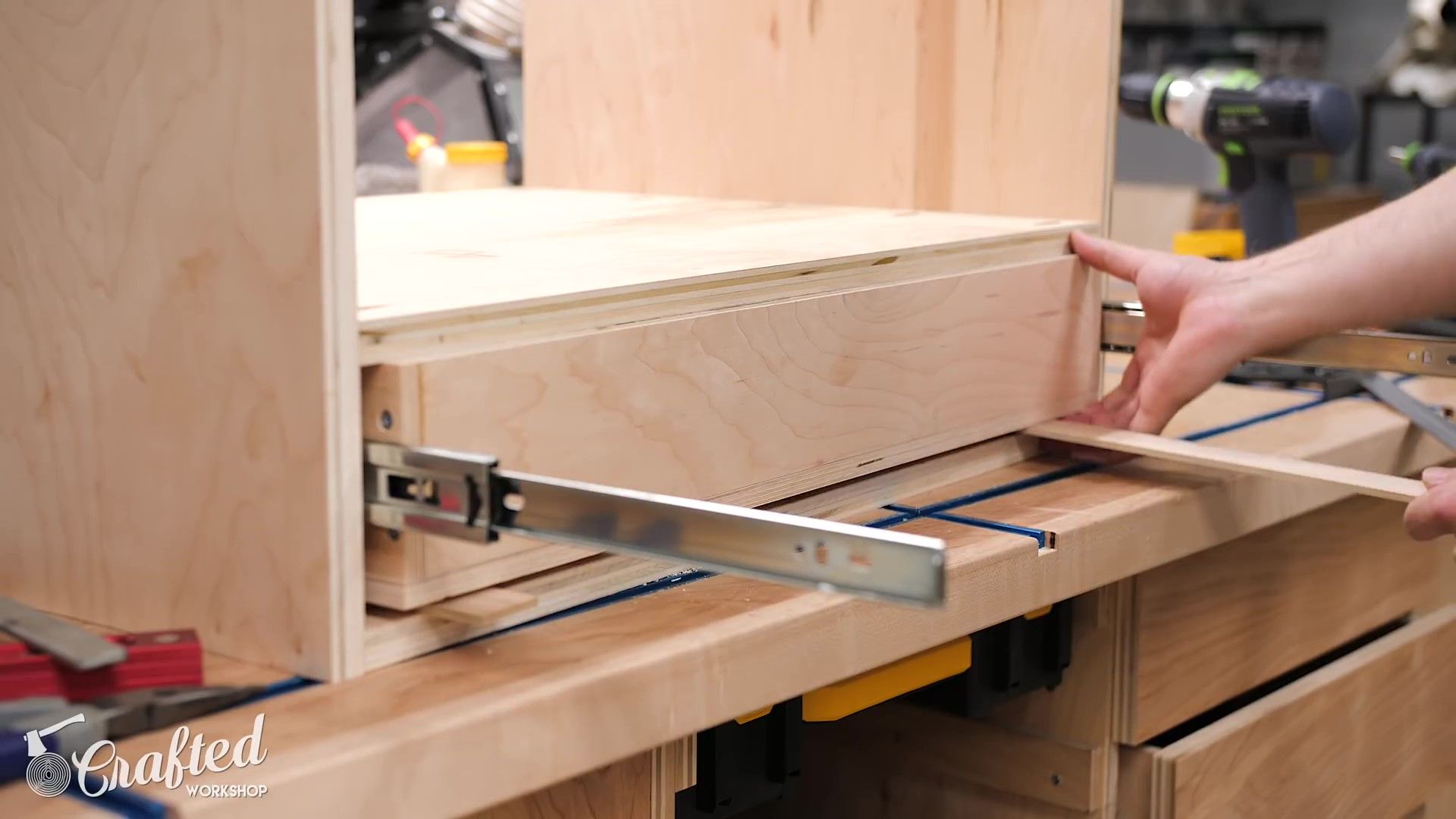 How to Build a DIY Flip Top Tool Stand Workstation // Woodworking Shop ...