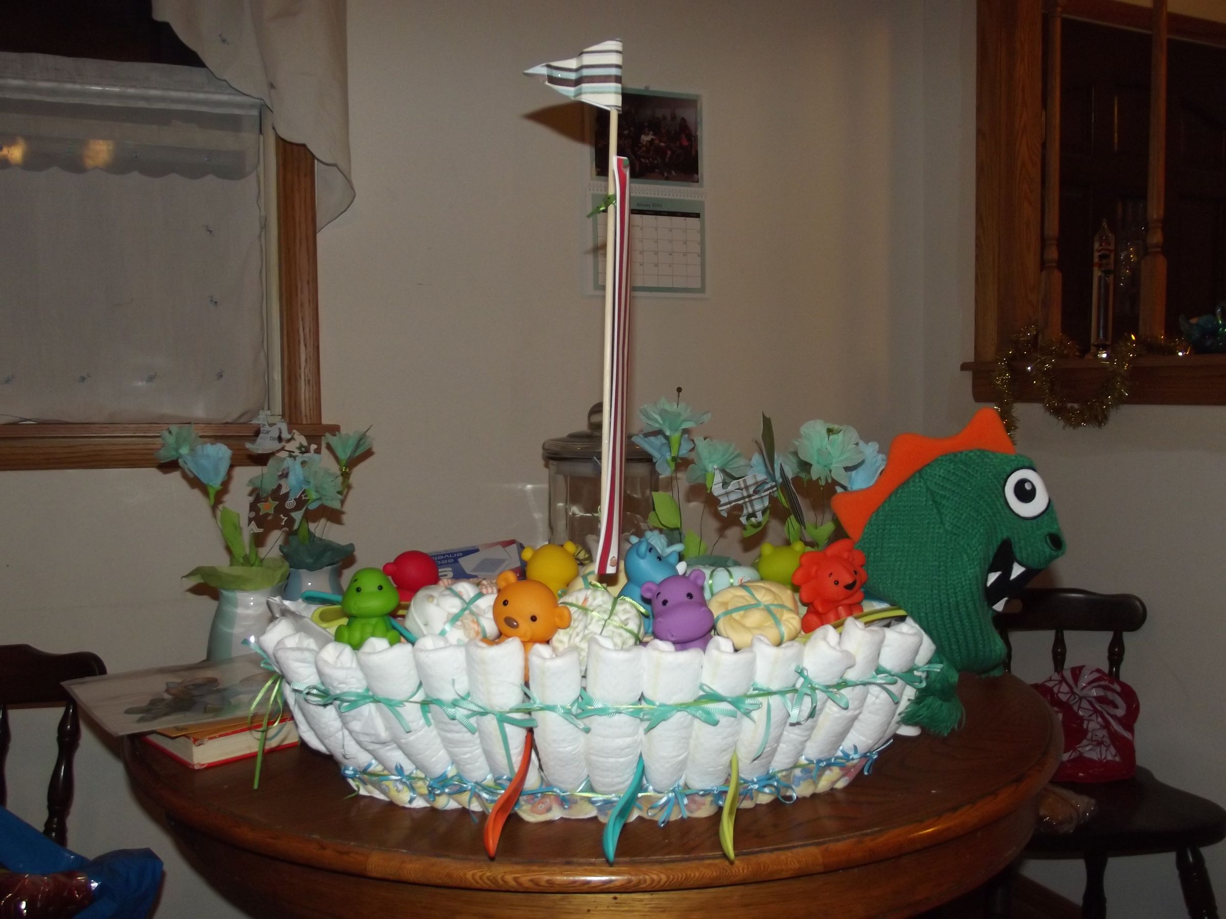Viking Ship Diaper Cake : 10 Steps - Instructables